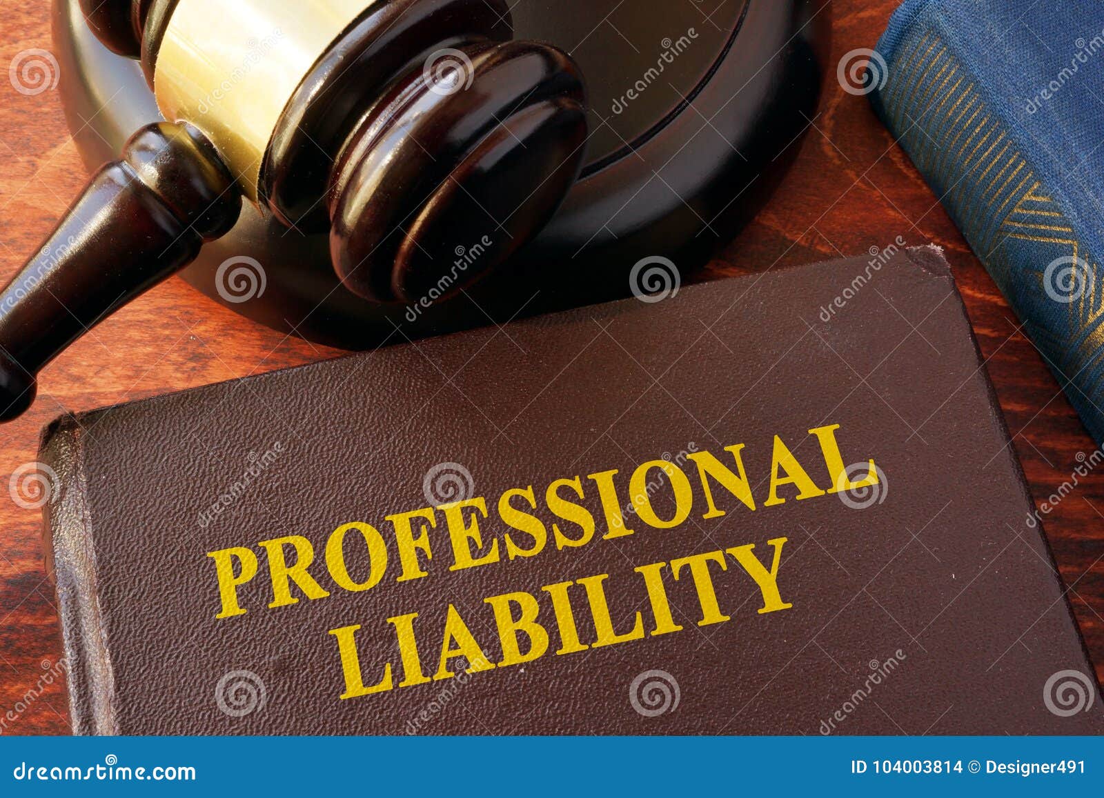 Book with Title Professional Liability. Stock Photo - Image of ...