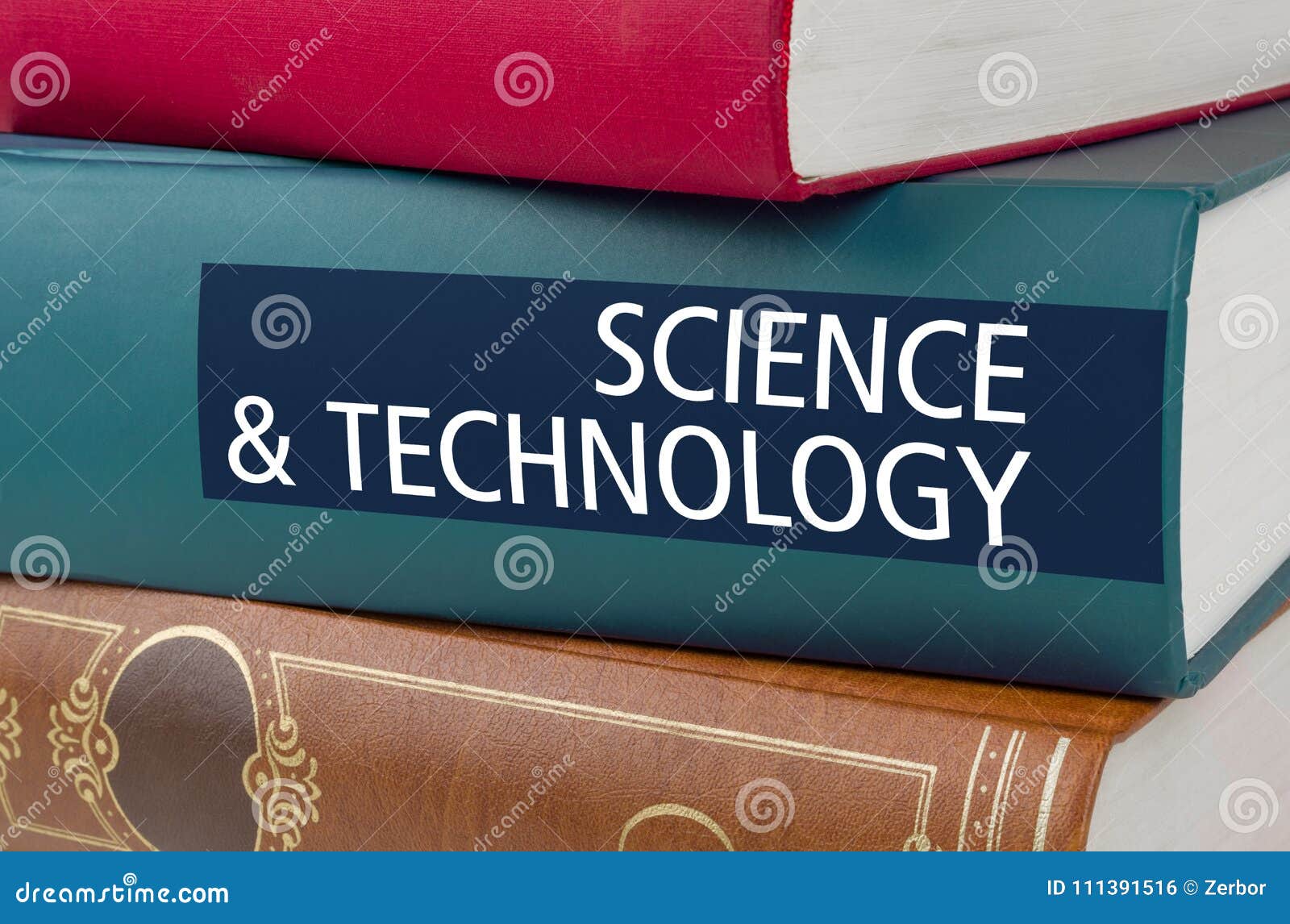 A Book with the Title Science and Technology Stock Photo - Image of ...