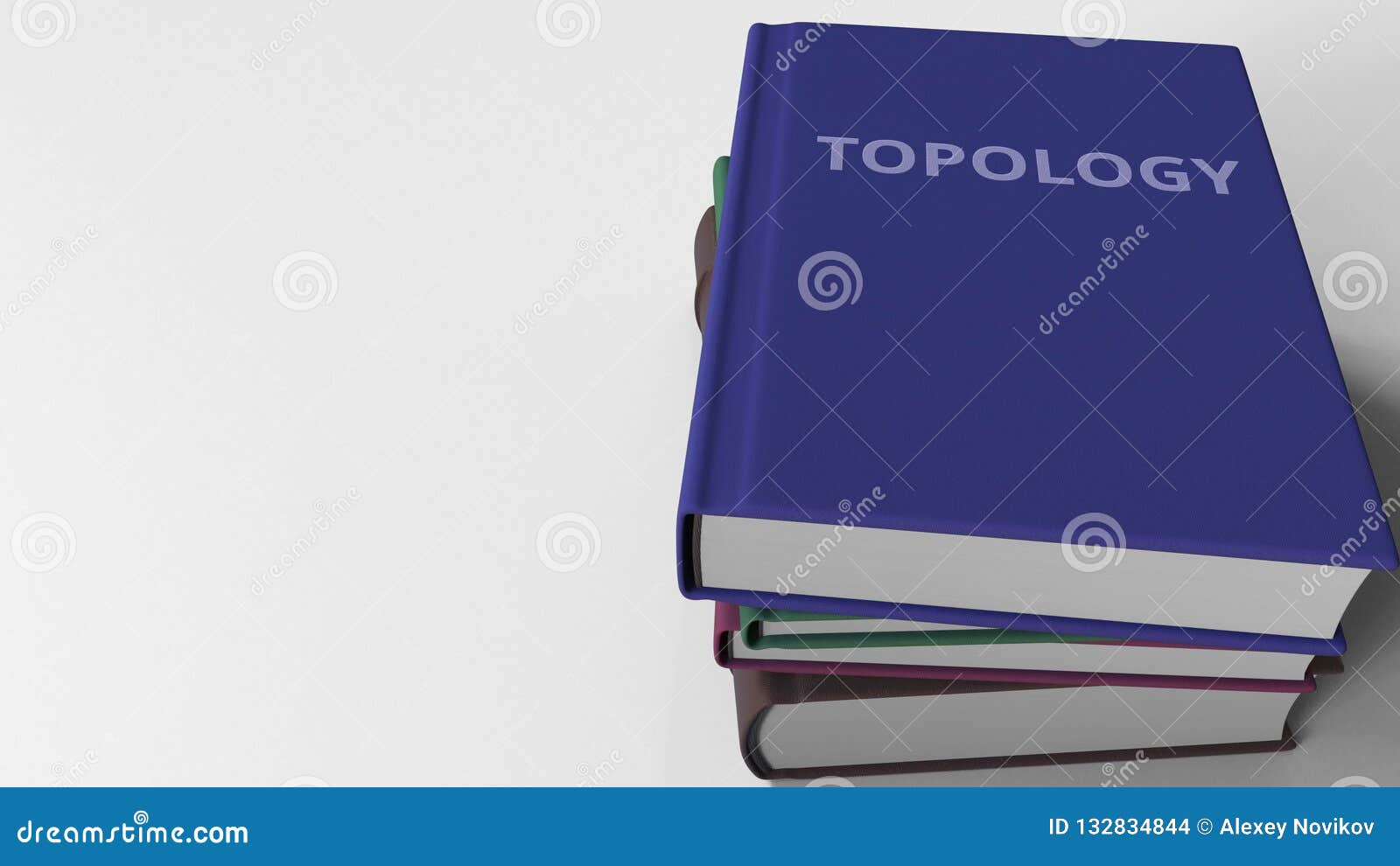 Book with TOPOLOGY Title. 3D Rendering Stock Illustration ...