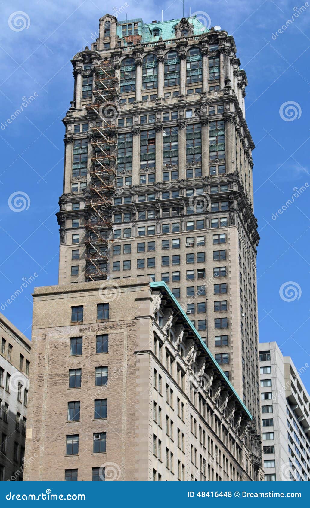 Book Tower stock photo. Image of detroit, historic, massive - 48416448