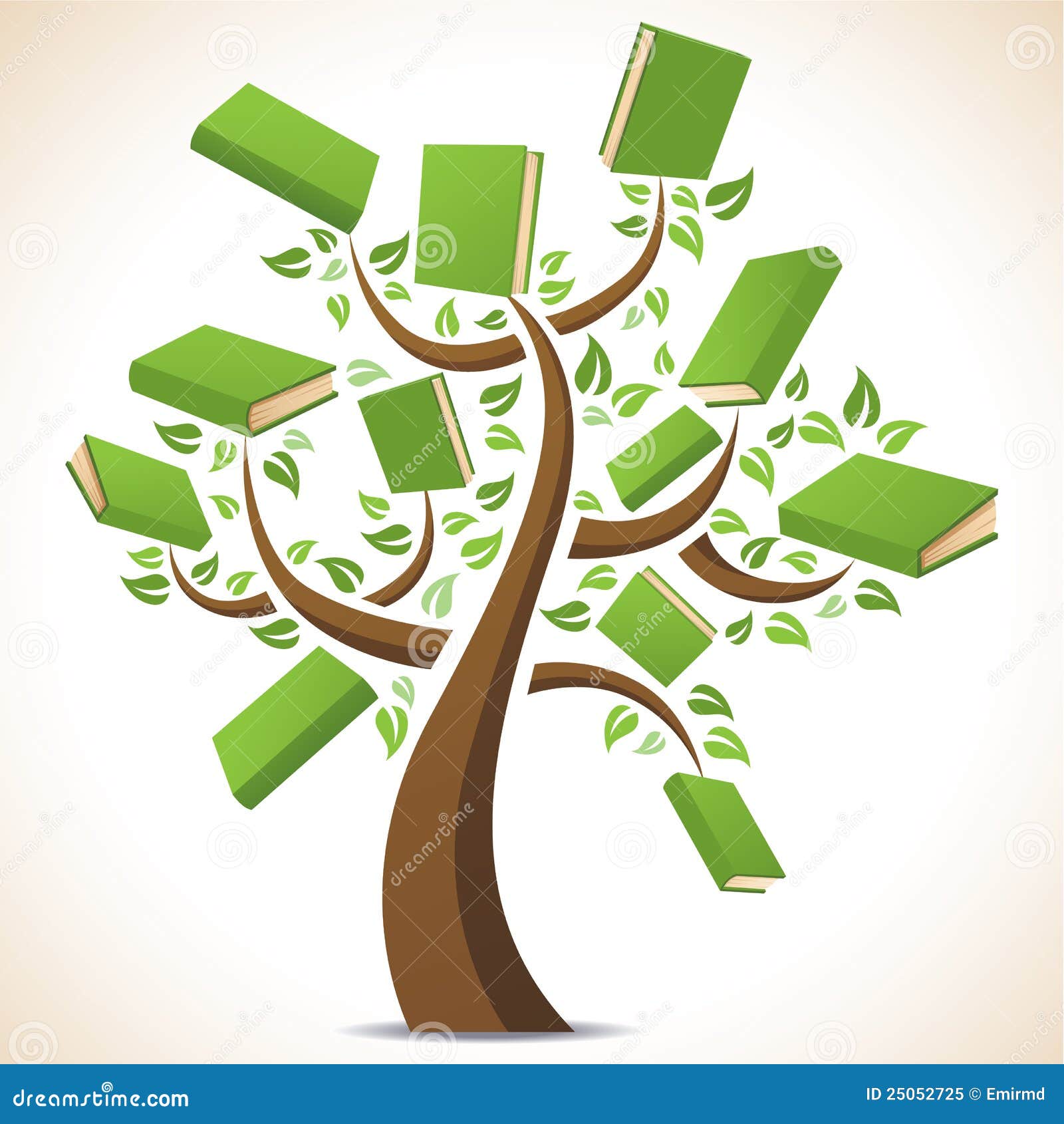 Book tree stock illustration. Illustration of book, student - 25052725