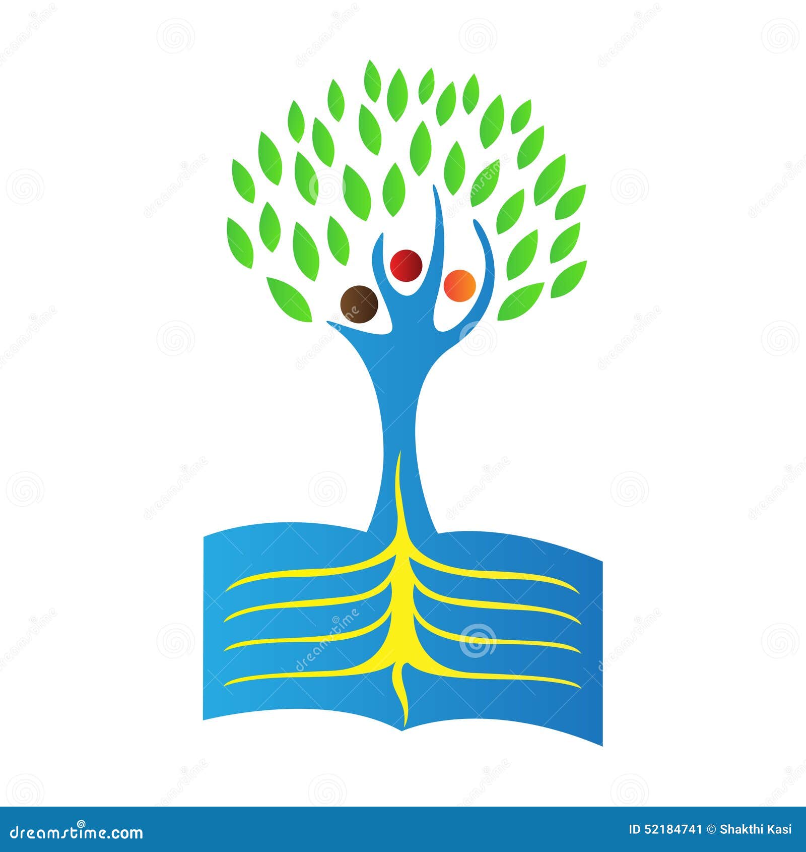Book tree stock vector. Illustration of icon, environment - 52184741