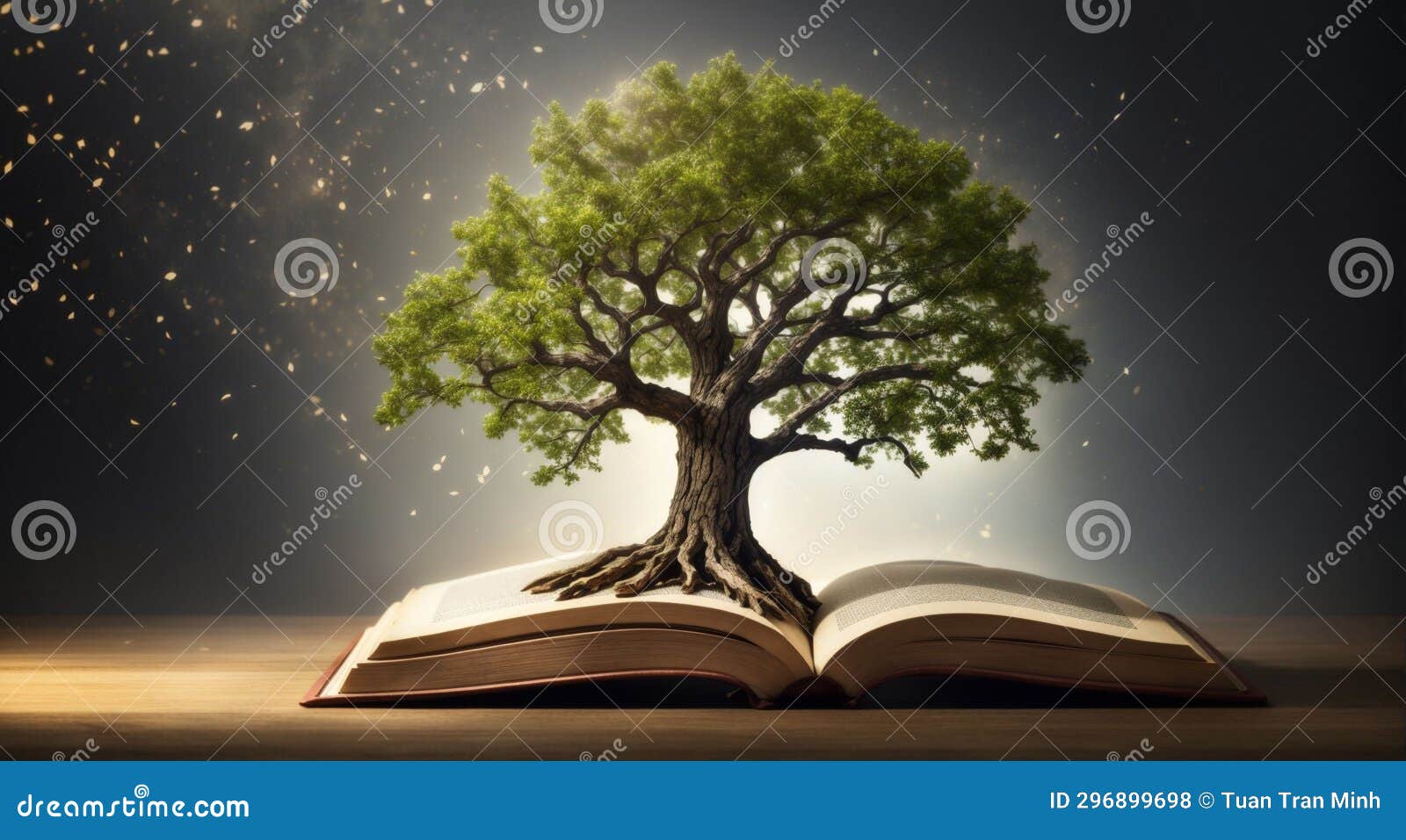 Tree of knowledge stock illustration. Illustration of growing - 296899698