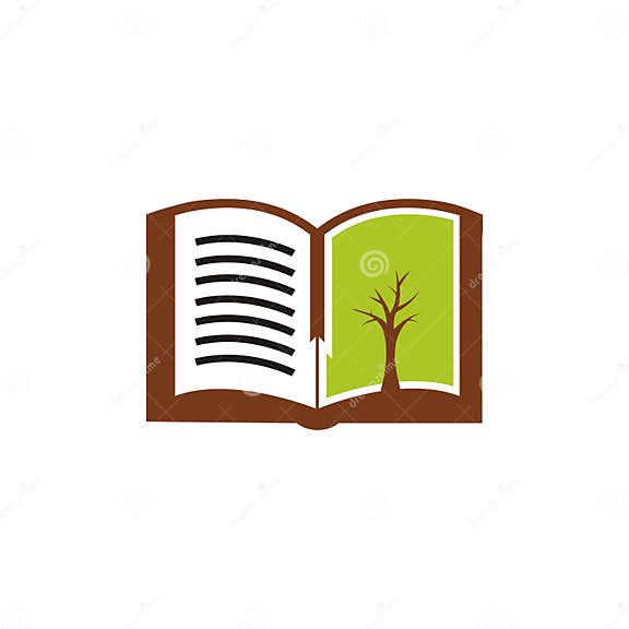 Book tree logo stock vector. Illustration of bookstore - 124741321