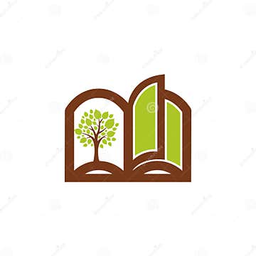 Book tree logo stock vector. Illustration of natural - 124741349
