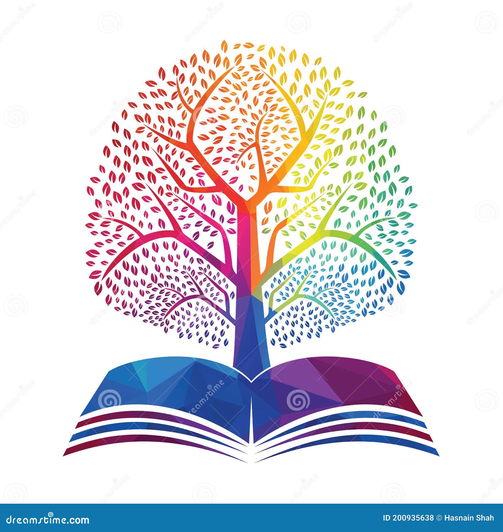 Book Tree Vector Template Design. Stock Vector - Illustration of ...