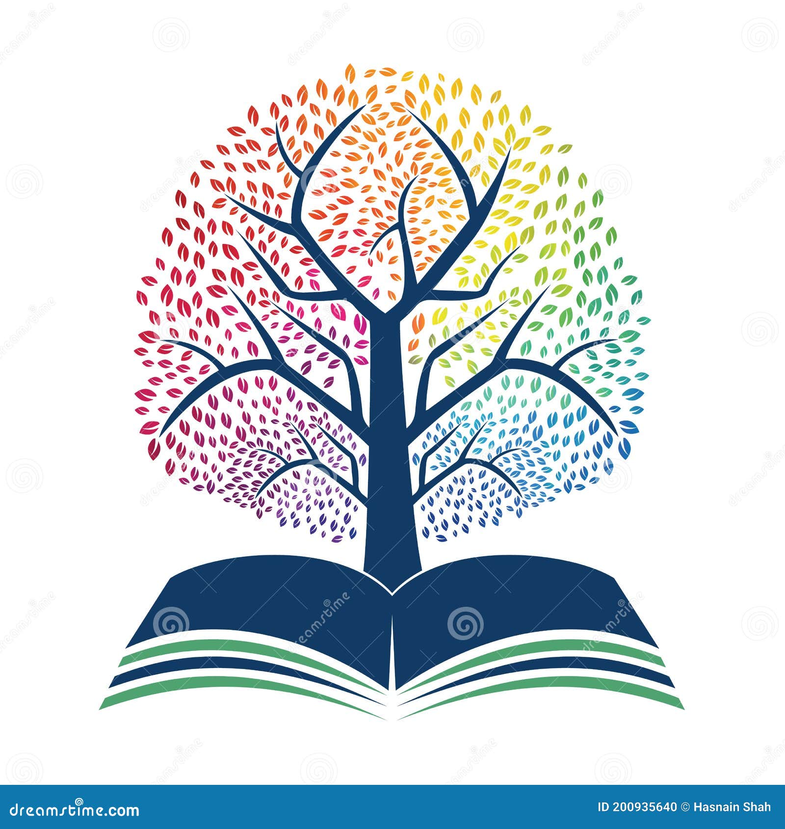 Book Tree Vector Template Design. Stock Vector - Illustration of growth ...