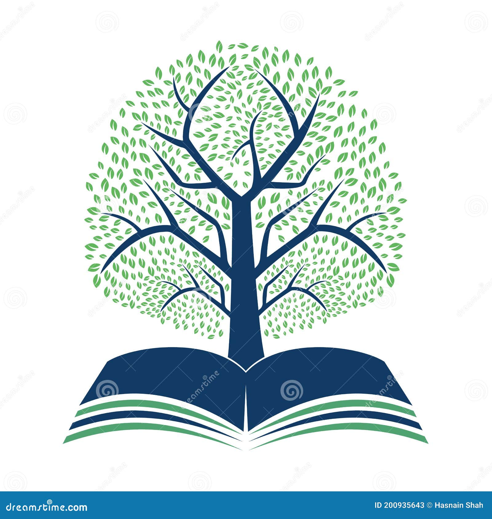 Book Tree Vector Template Design. Stock Vector - Illustration of ...