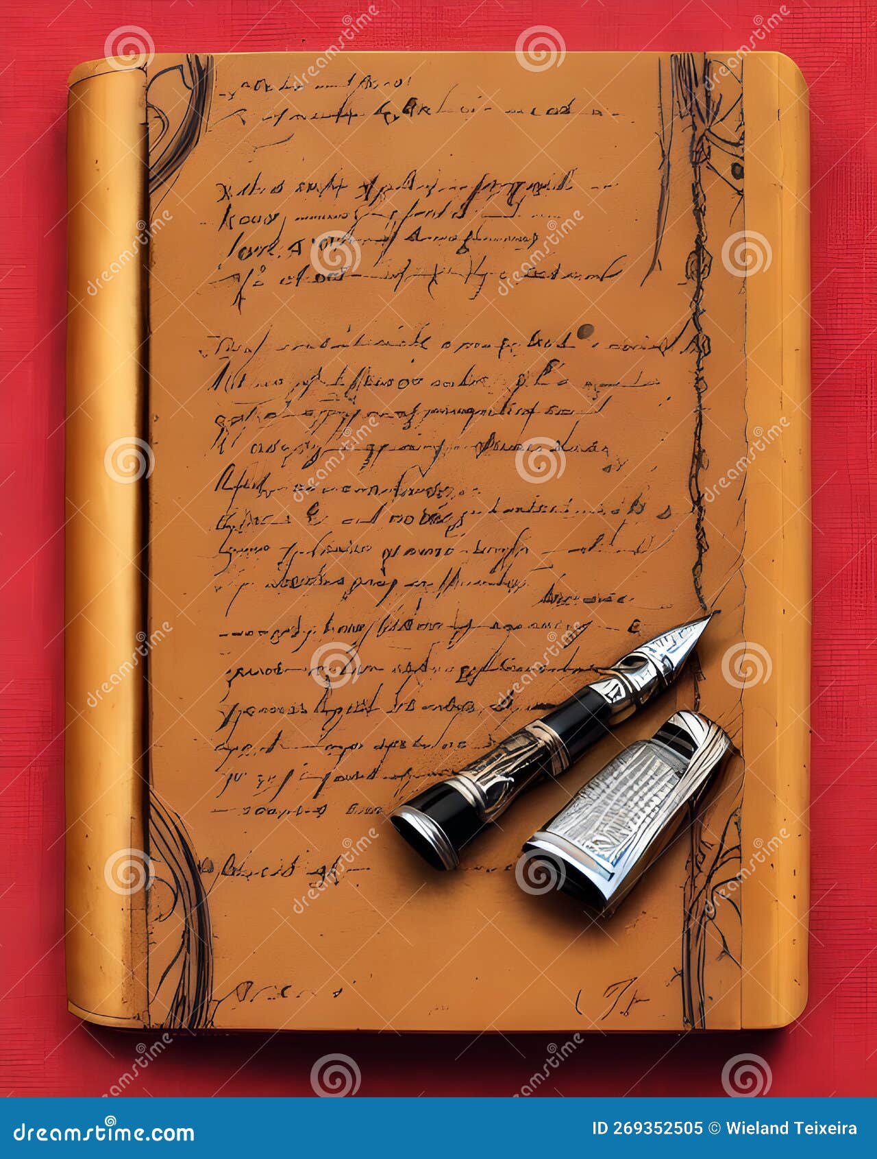 Unreadable Text Computer Generated Stock Illustration - Illustration of ...