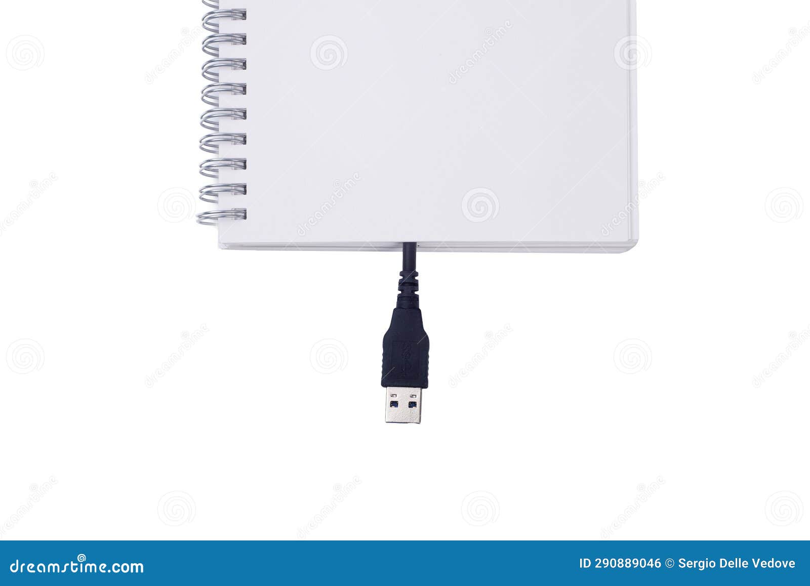 A Book with a USB Plug Coming Out of Its Pages Stock Photo - Image of ...