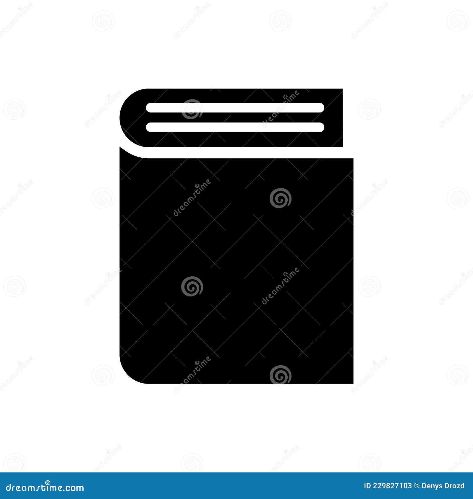 Book Vector Icon. Notebook Illustration Sign. Documents Symbol or Logo ...