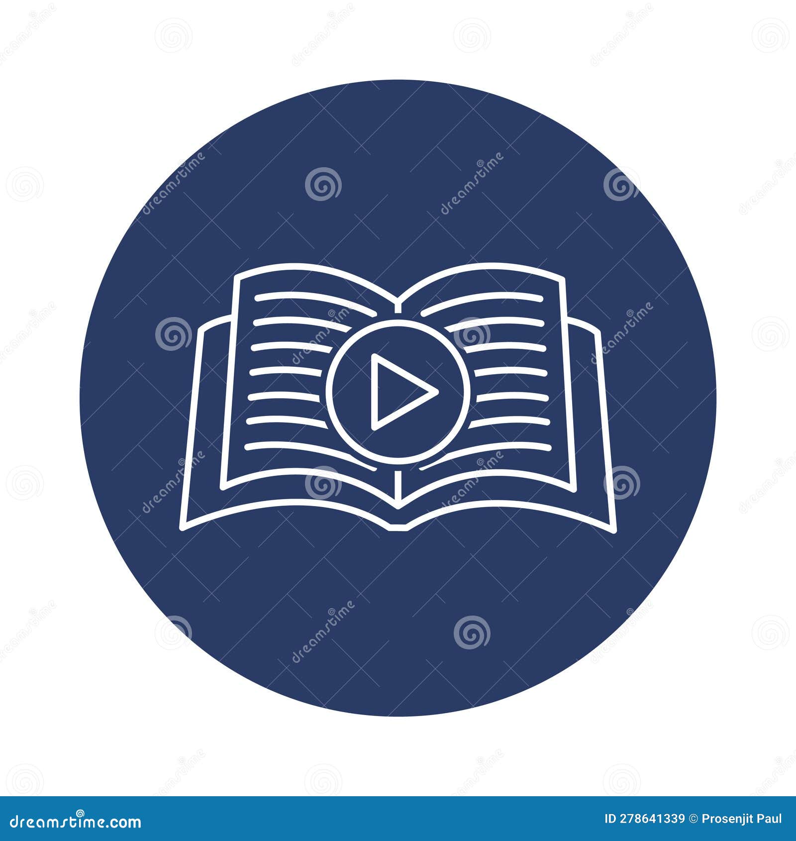 Book, Video, Education, Learning, Book Video Icon Stock Vector ...