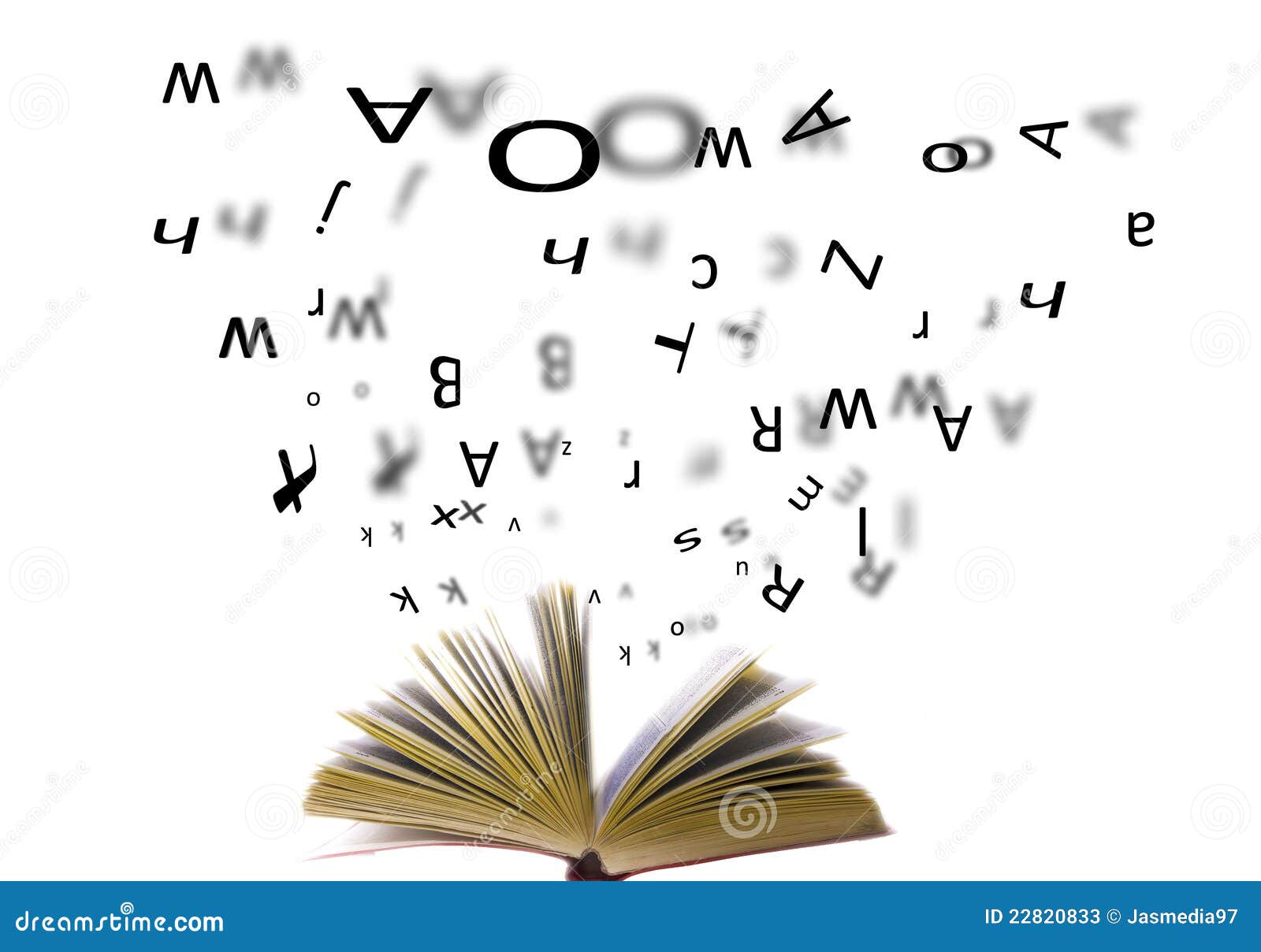 Book Floating Letters Stock Illustrations – 15 Book Floating Letters ...