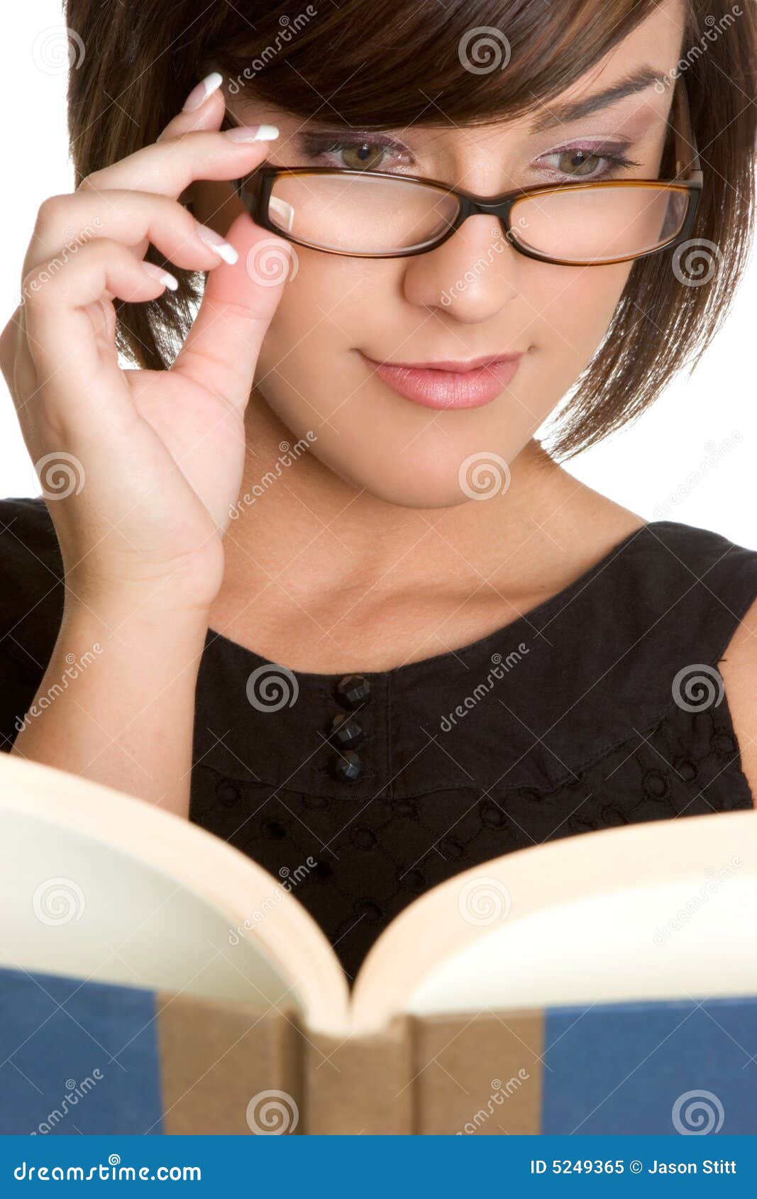 Book Woman stock image. Image of pretty, teen, beautiful - 5249365