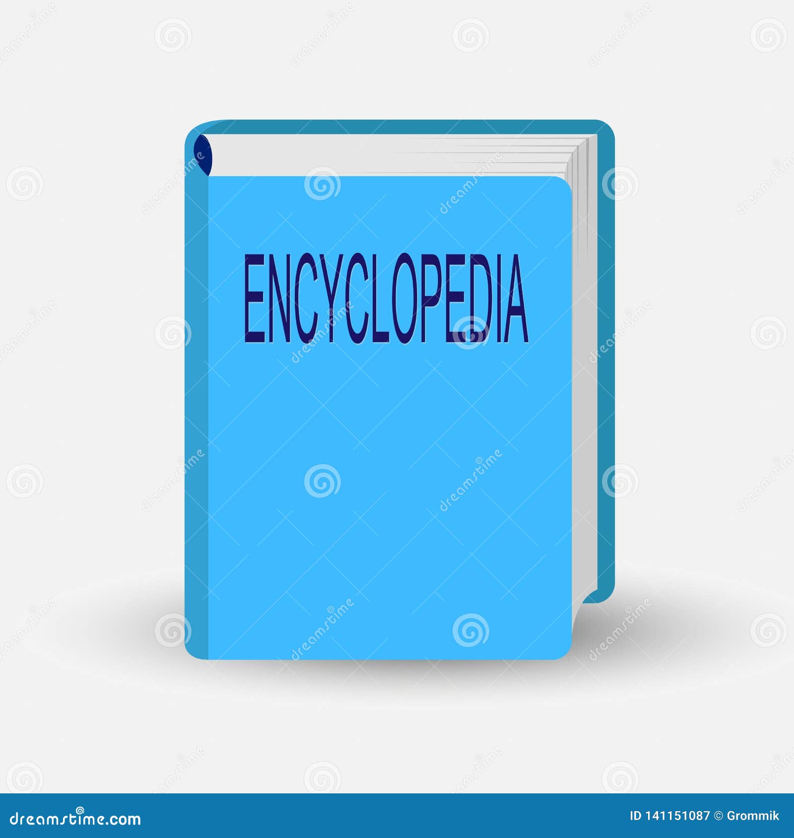 Book with the Word Encyclopedia, Simulated 3D Stock Vector ...