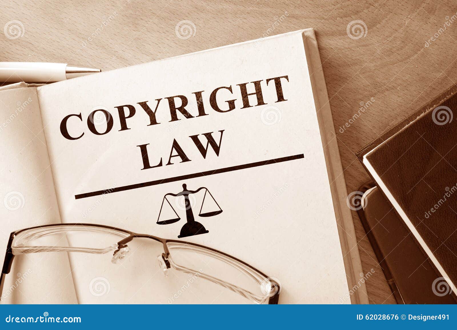 Book with Words Copyright Law. Stock Photo - Image of information ...
