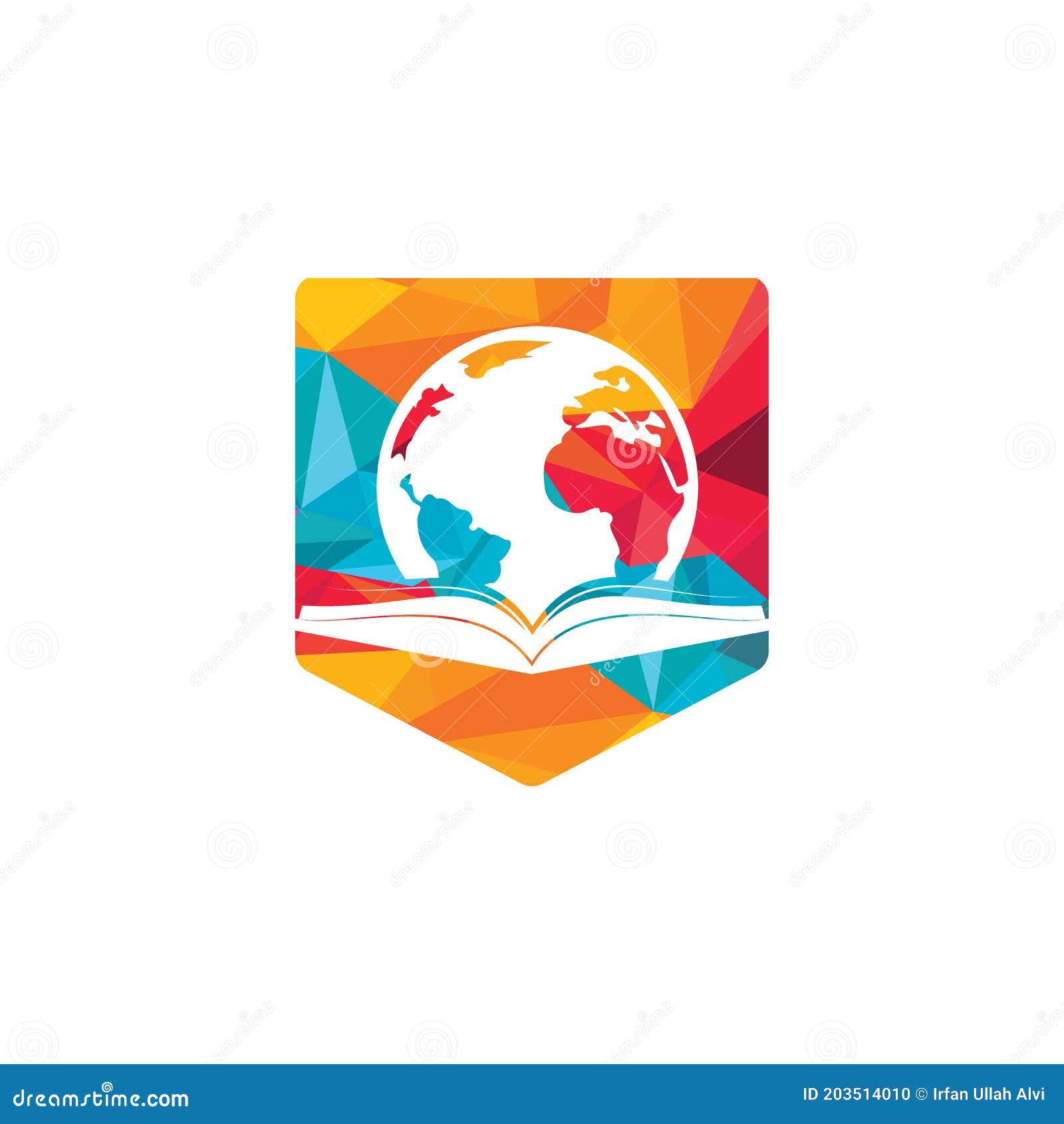 Book World Vector Logo Template. Stock Vector - Illustration of educate ...