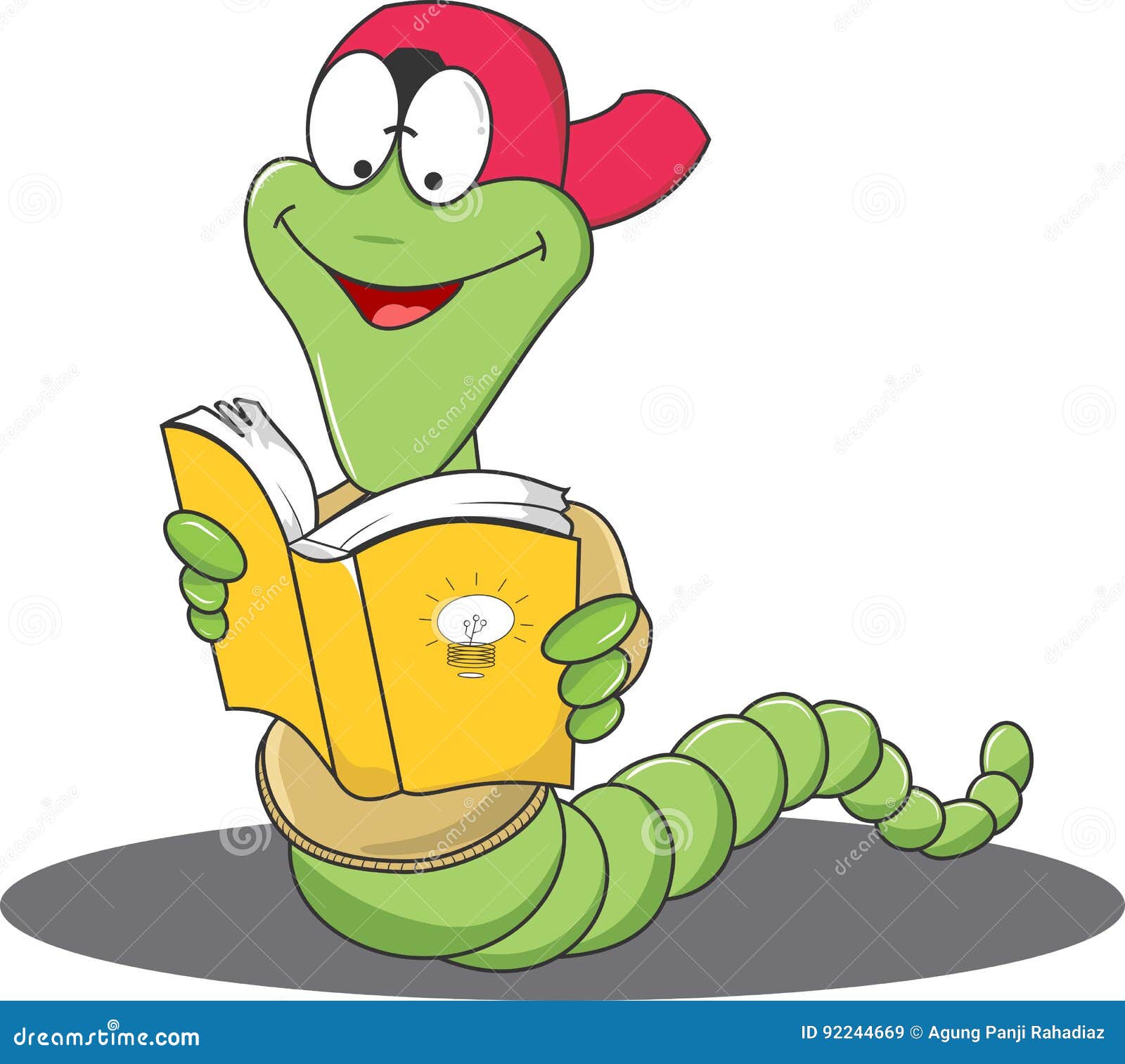 The Book Worm stock illustration. Illustration of world - 92244669