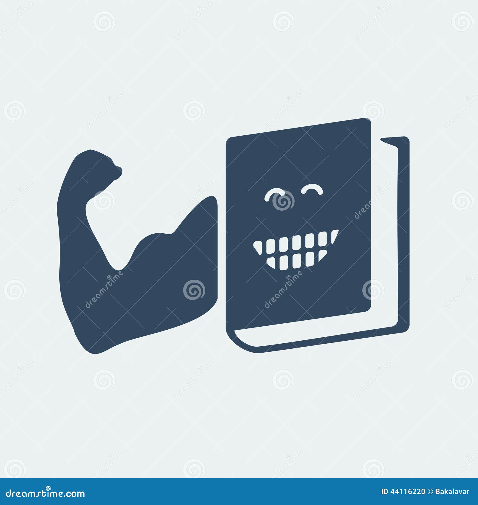 The book is your strength stock vector. Illustration of encyclopedia ...