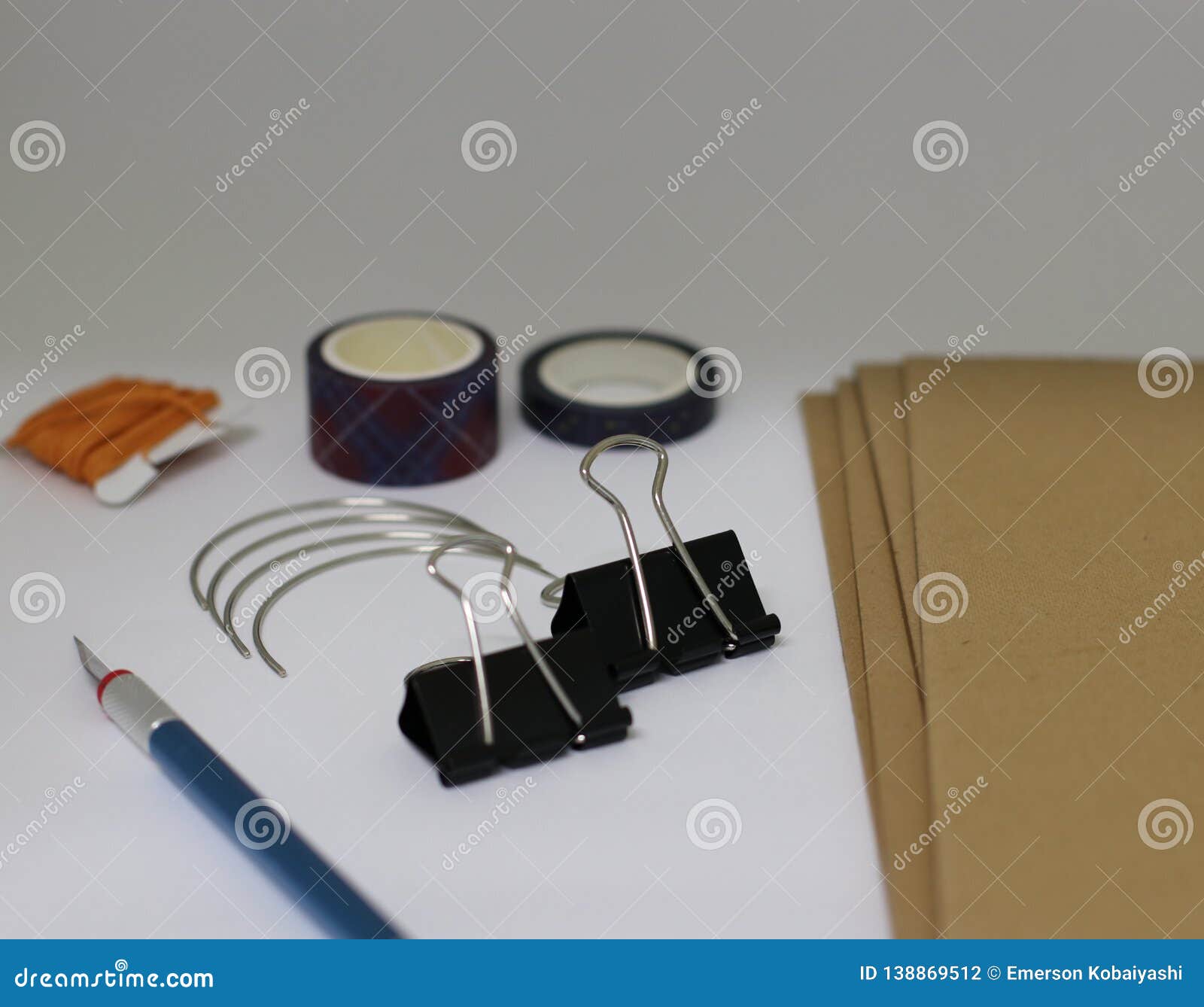 The bookbinding process stock photo. Image of tools - 138869512