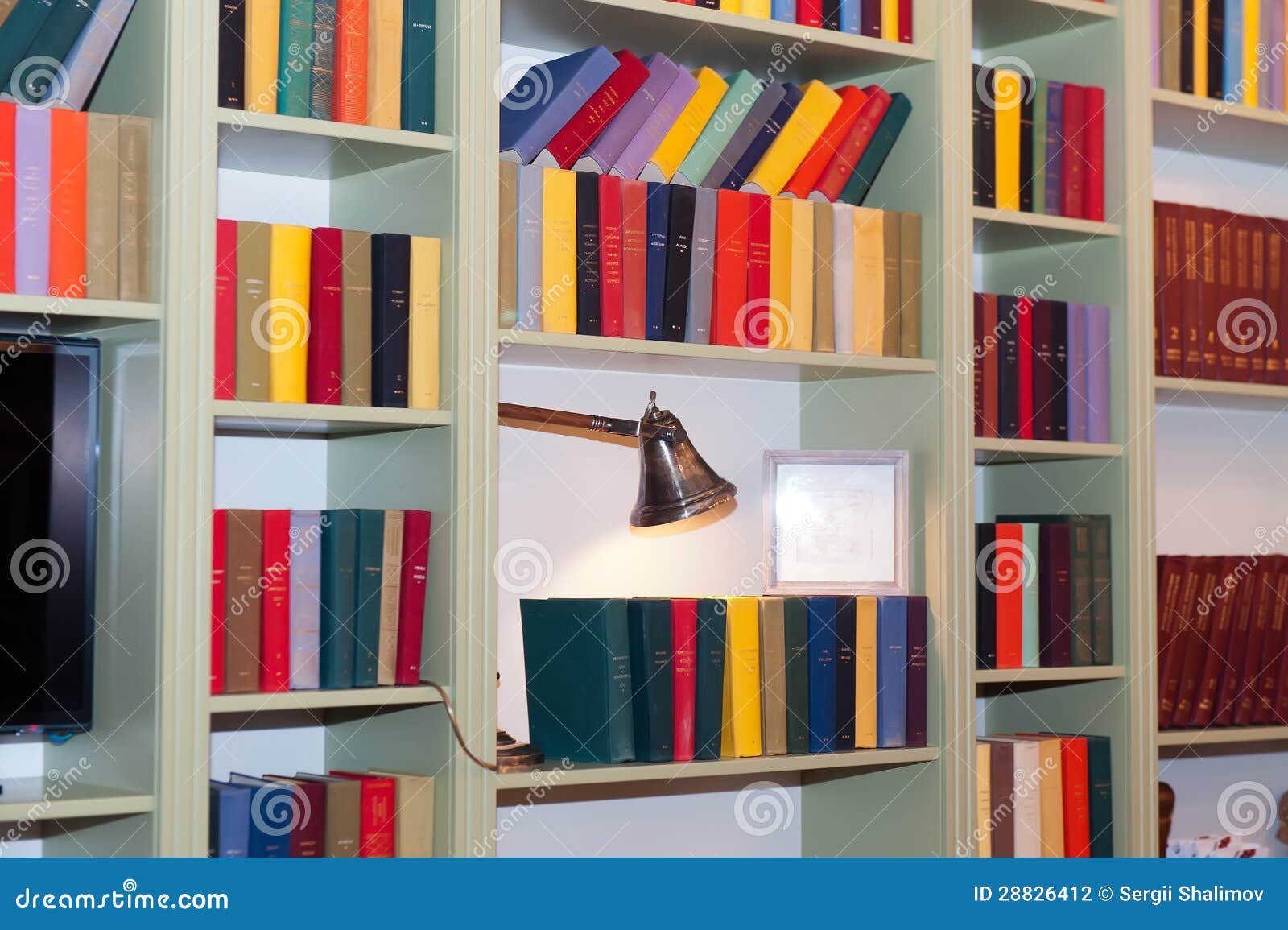 Bookcase stock photo. Image of study, bookcase, learn - 28826412