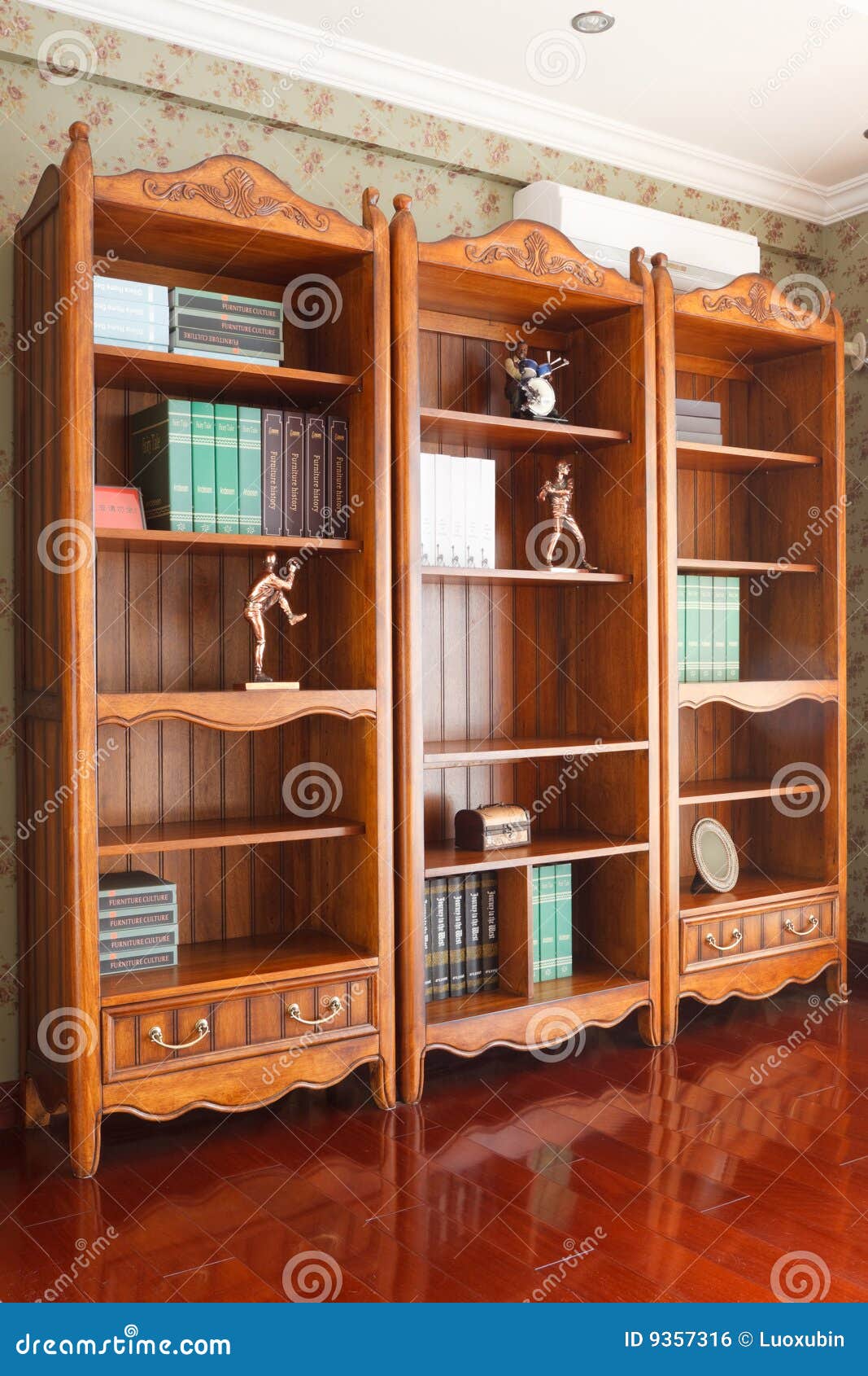 The bookcase stock photo. Image of bookcase, ceiling, wall - 9357316