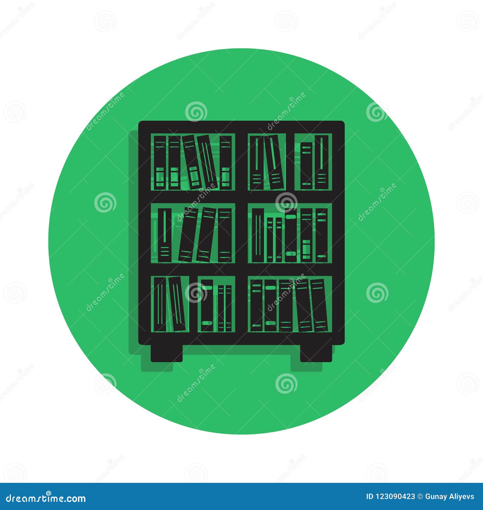 Bookcase Illustration. Element of Library Icon for Mobile Concept and ...