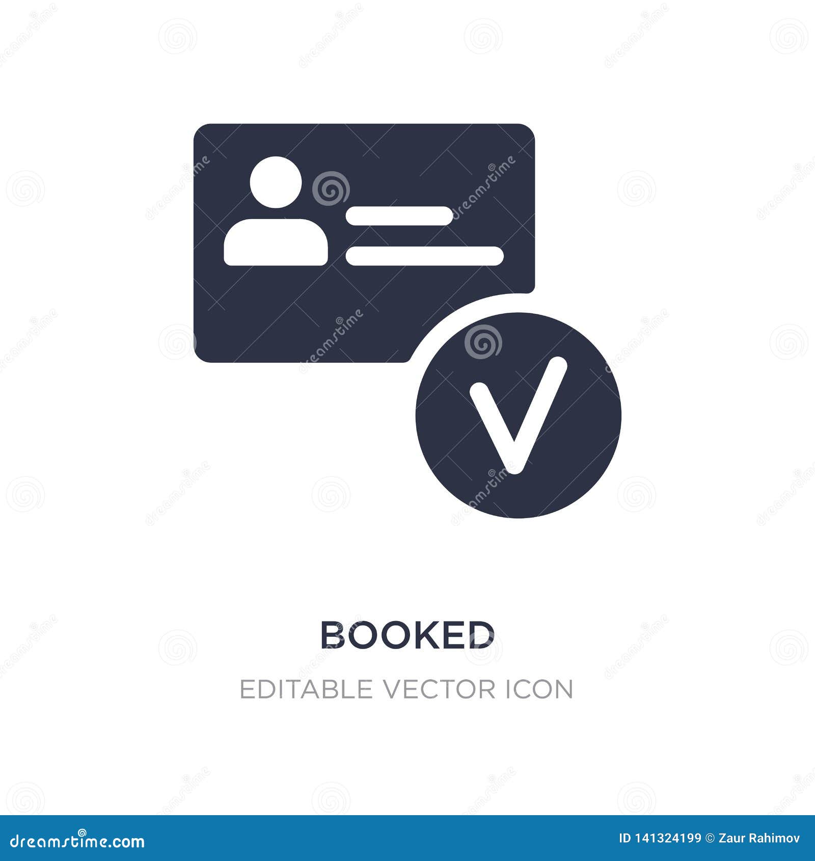 Booked Icon on White Background. Simple Element Illustration from ...