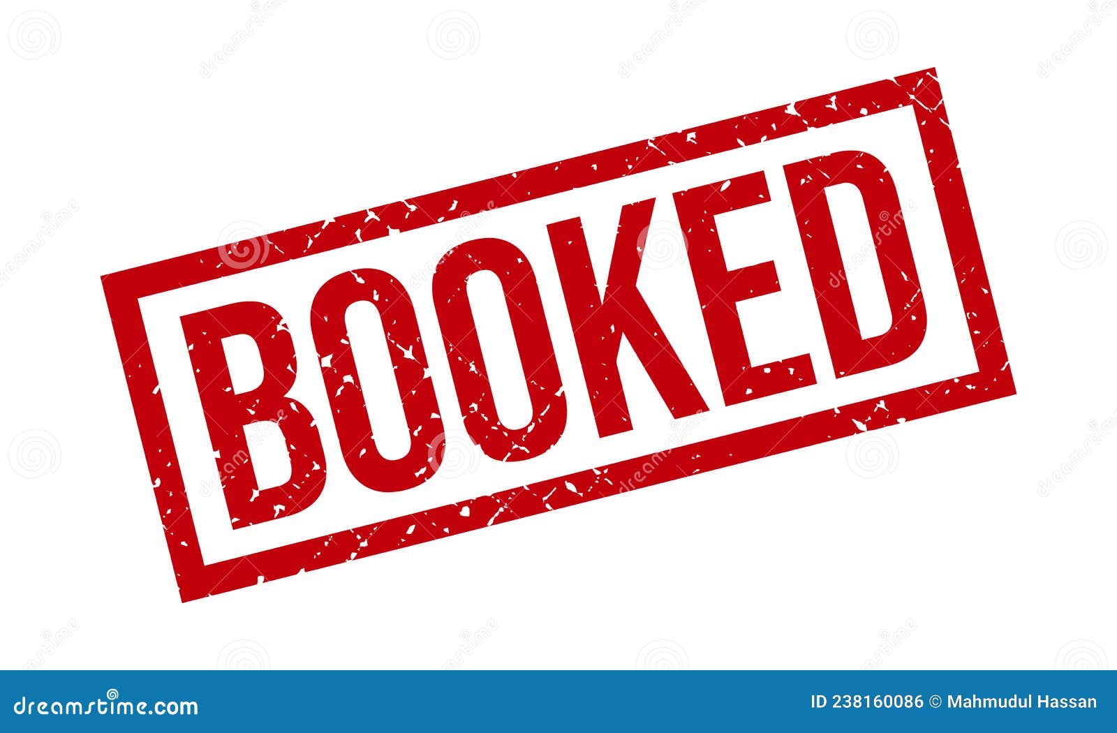 Booked Word On Golden Banner Stock Image | CartoonDealer.com #294326641
