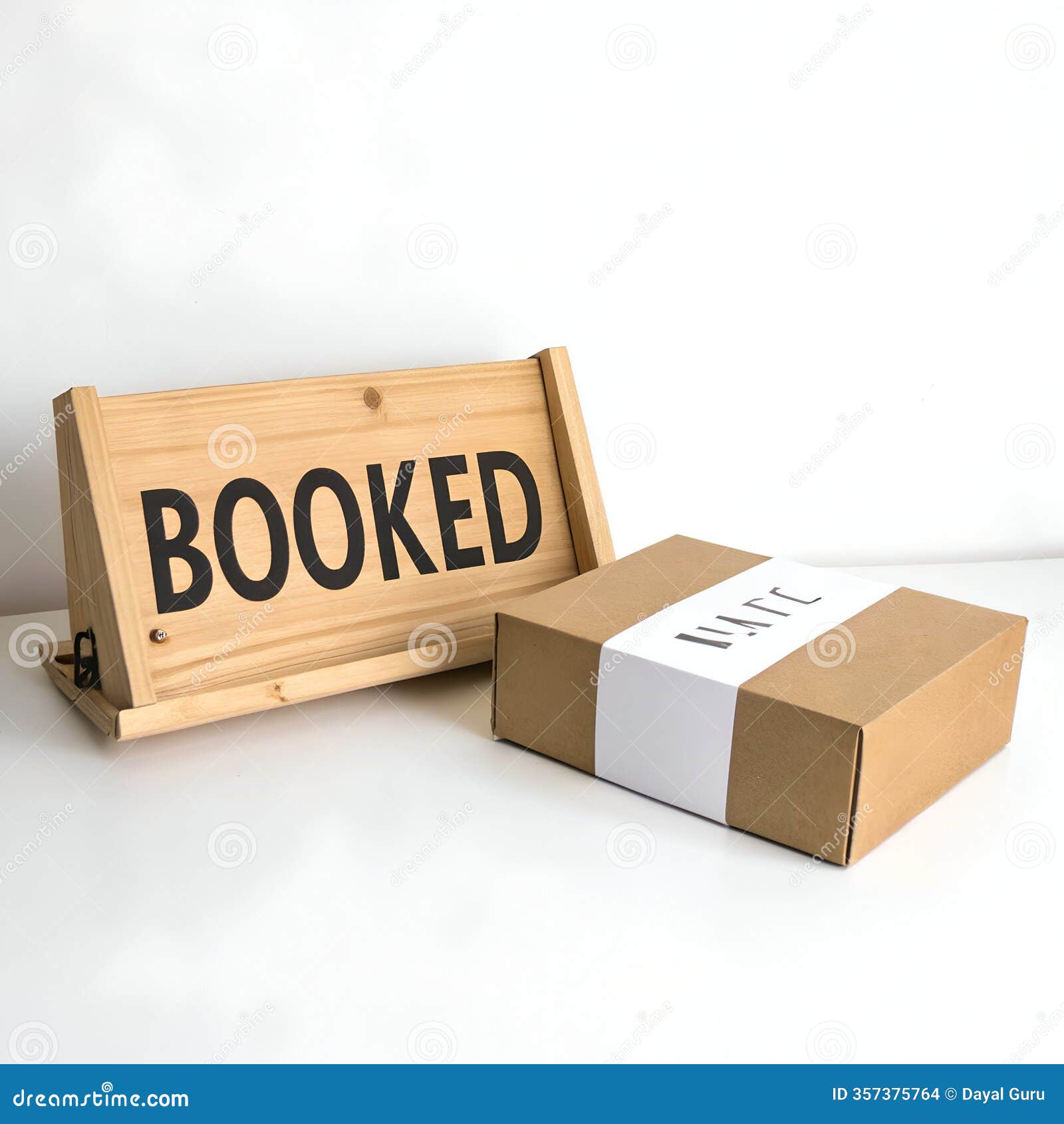 "Booked Sign with Box stock illustration. Illustration of boxquot ...