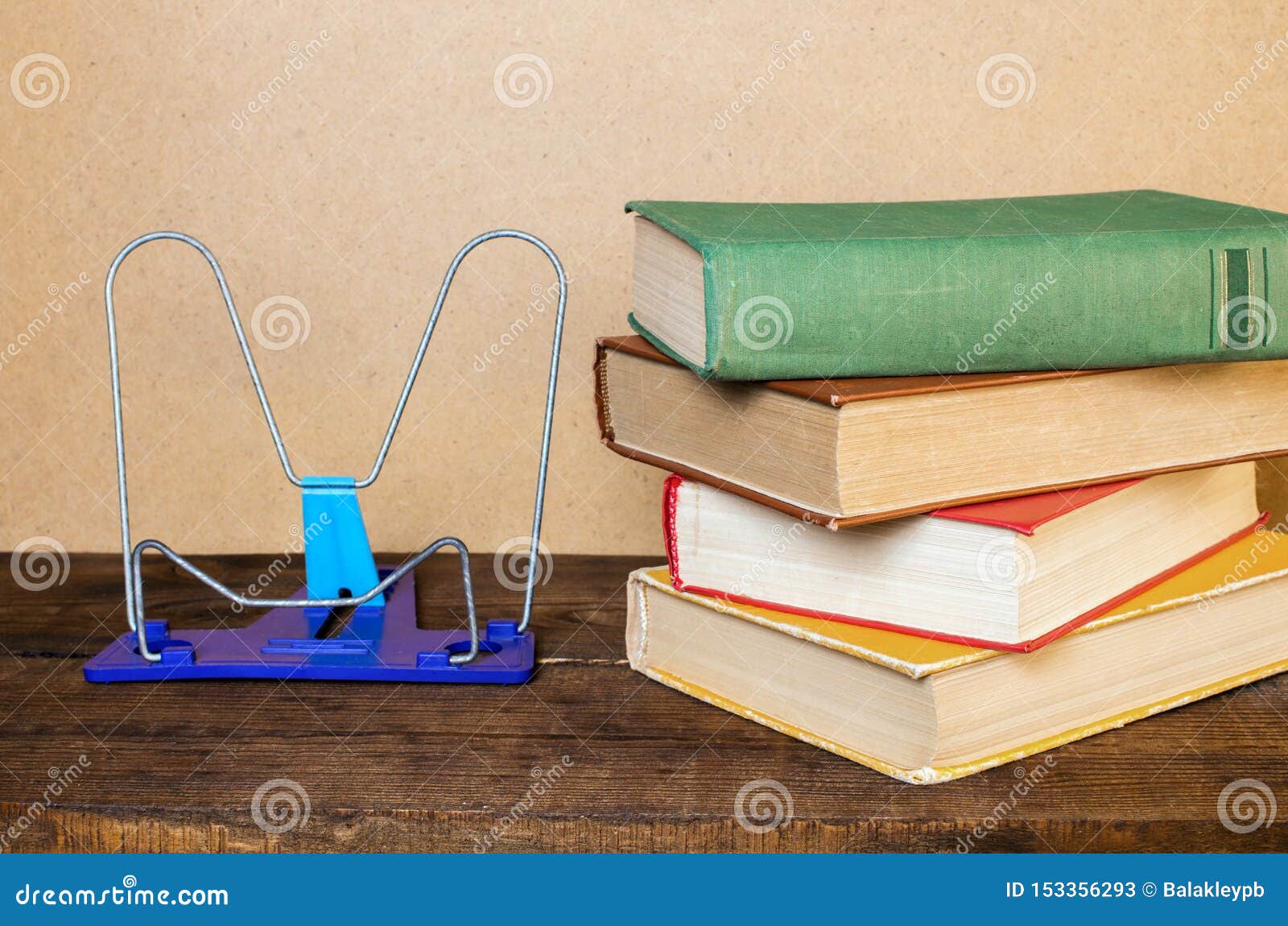 Bookend and books stock image. Image of desk, equipment - 153356293