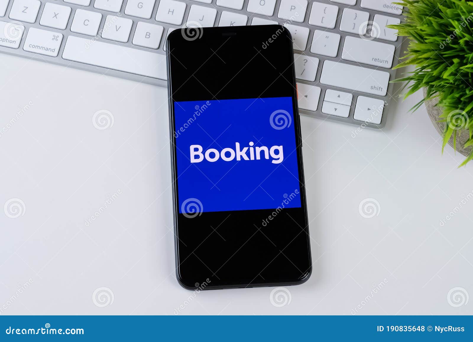 Booking.com App Logo on a Smartphone Screen. Editorial Stock Photo ...