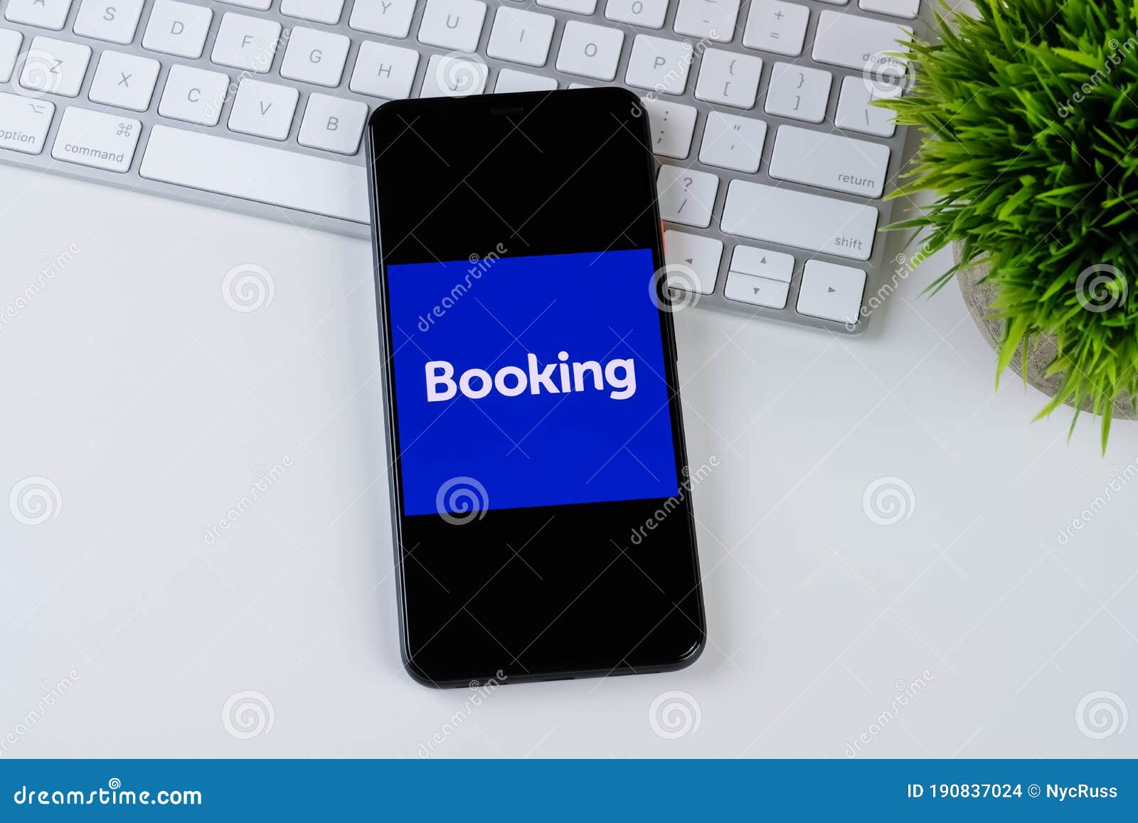 Booking Com Logo On A Computer Screen. Home Page Of The Internet ...