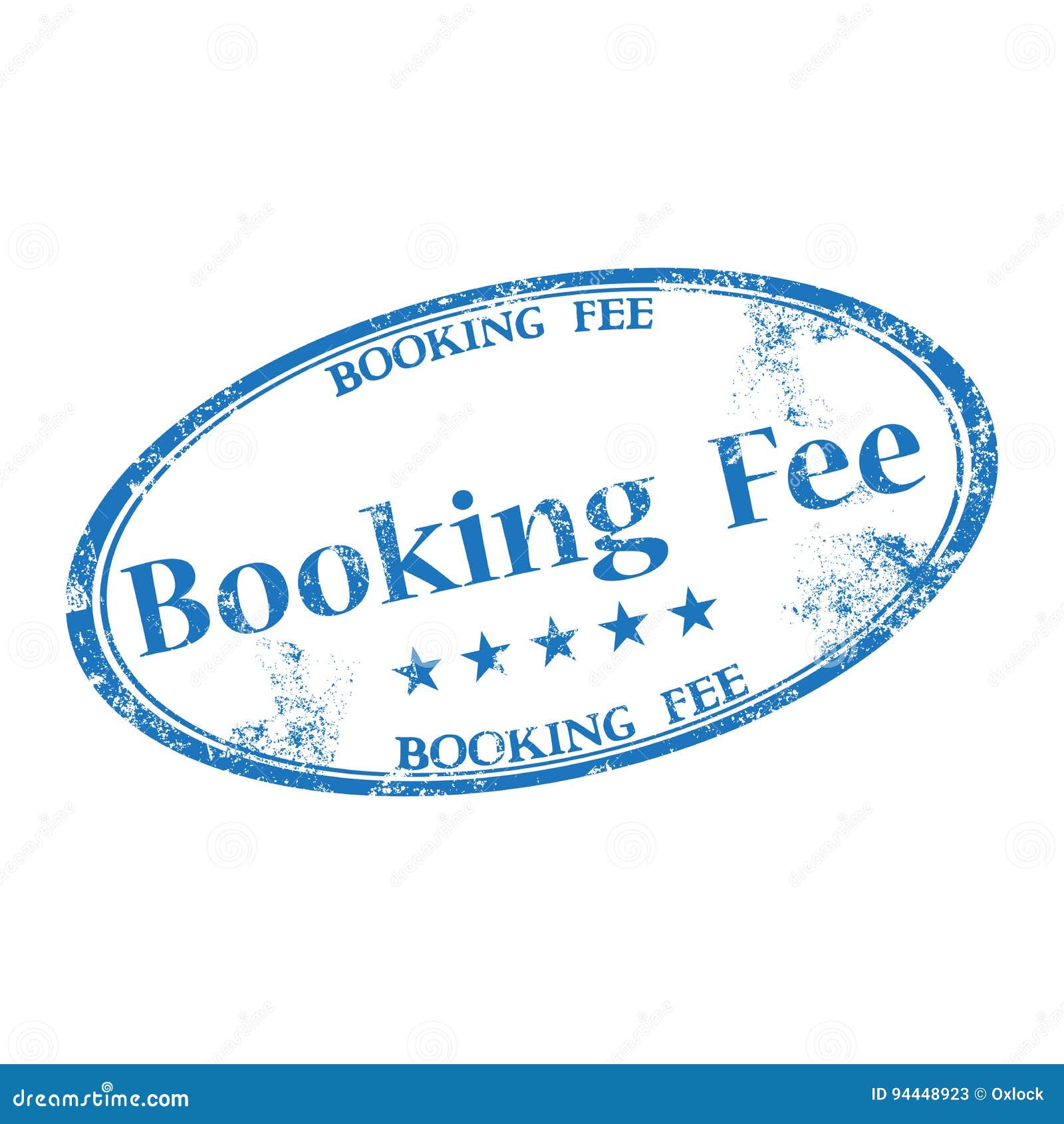 Booking fee rubber stamp stock vector. Illustration of bill - 94448923