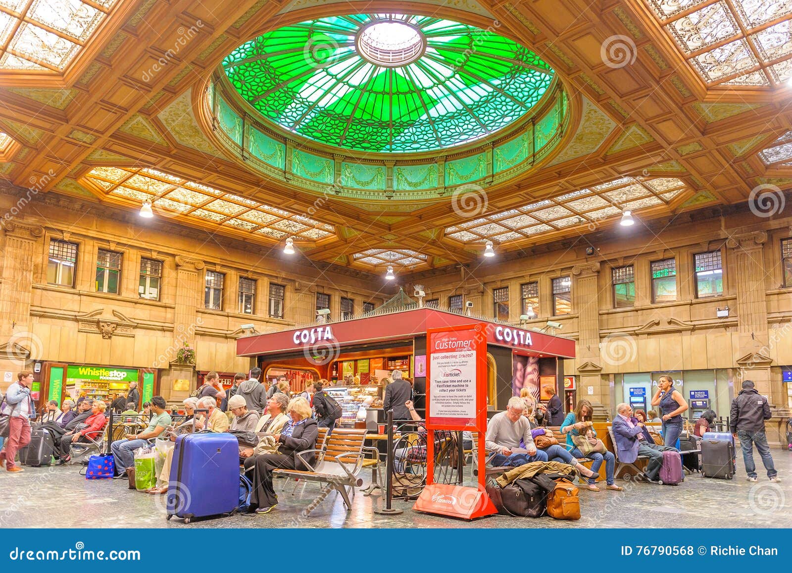 The Booking Hall at Edinburgh Waverley Railway Station. Editorial Stock ...