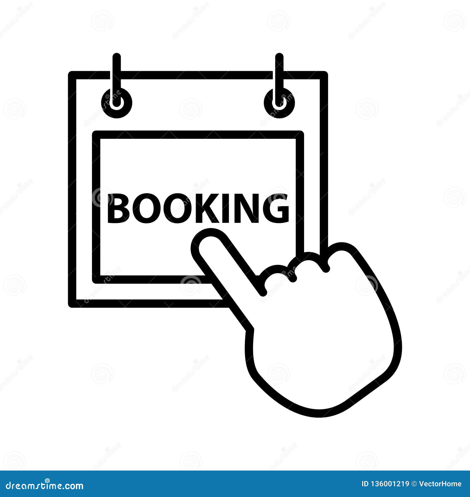 Booking Icon, Vector Illustration Stock Vector - Illustration of offer ...