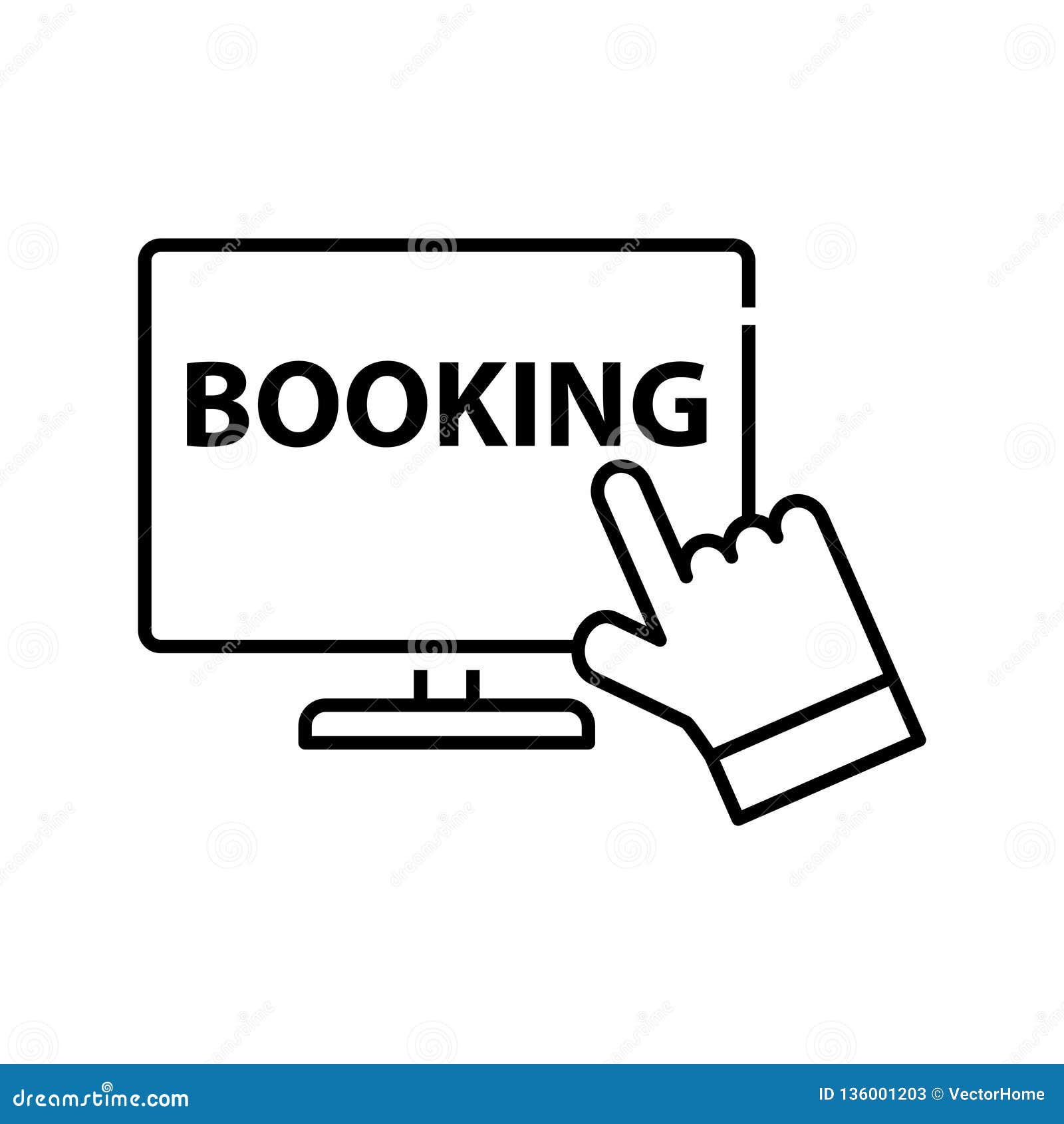 Booking Icon, Vector Illustration Stock Vector - Illustration of flight ...