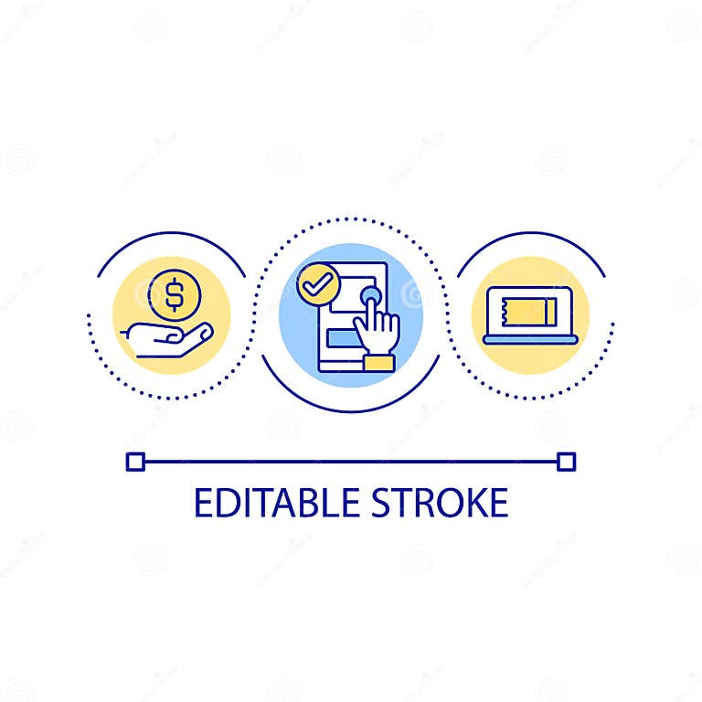 Booking and Payment Services Loop Concept Icon Stock Vector ... Booking and Payment Services Loop Concept Icon Stock Vector ...