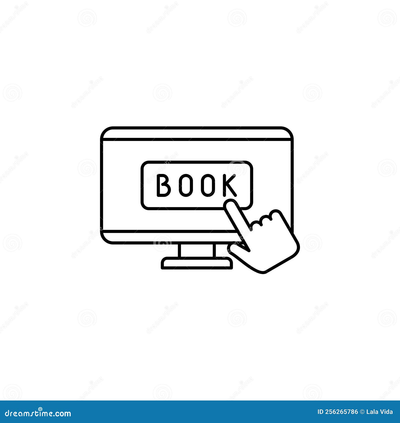 Booking, Ticket, Order Thin Line Icon Vector Illustration Logo Template ...