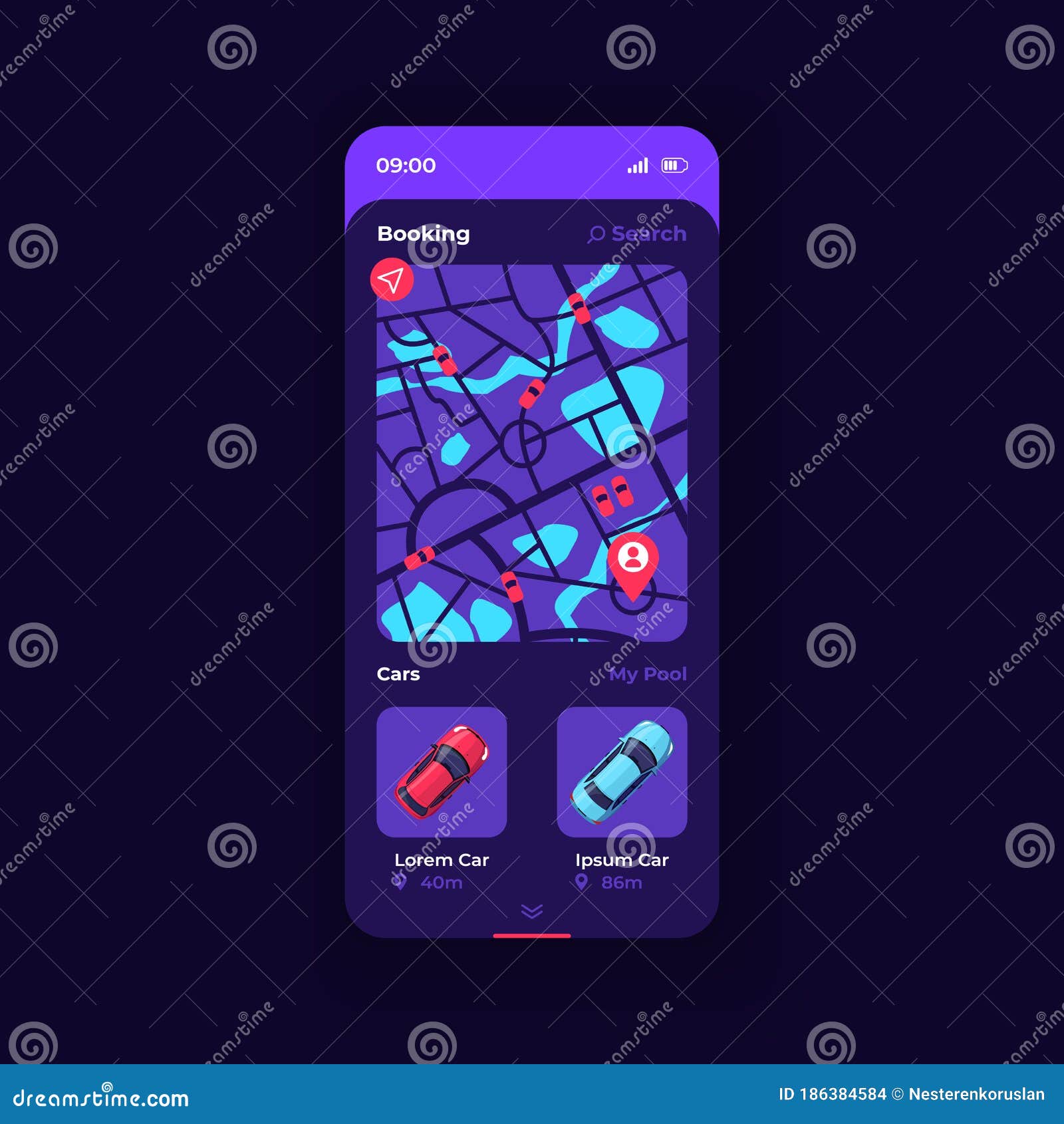 Booking Trip Smartphone Interface Vector Template Stock Vector ...