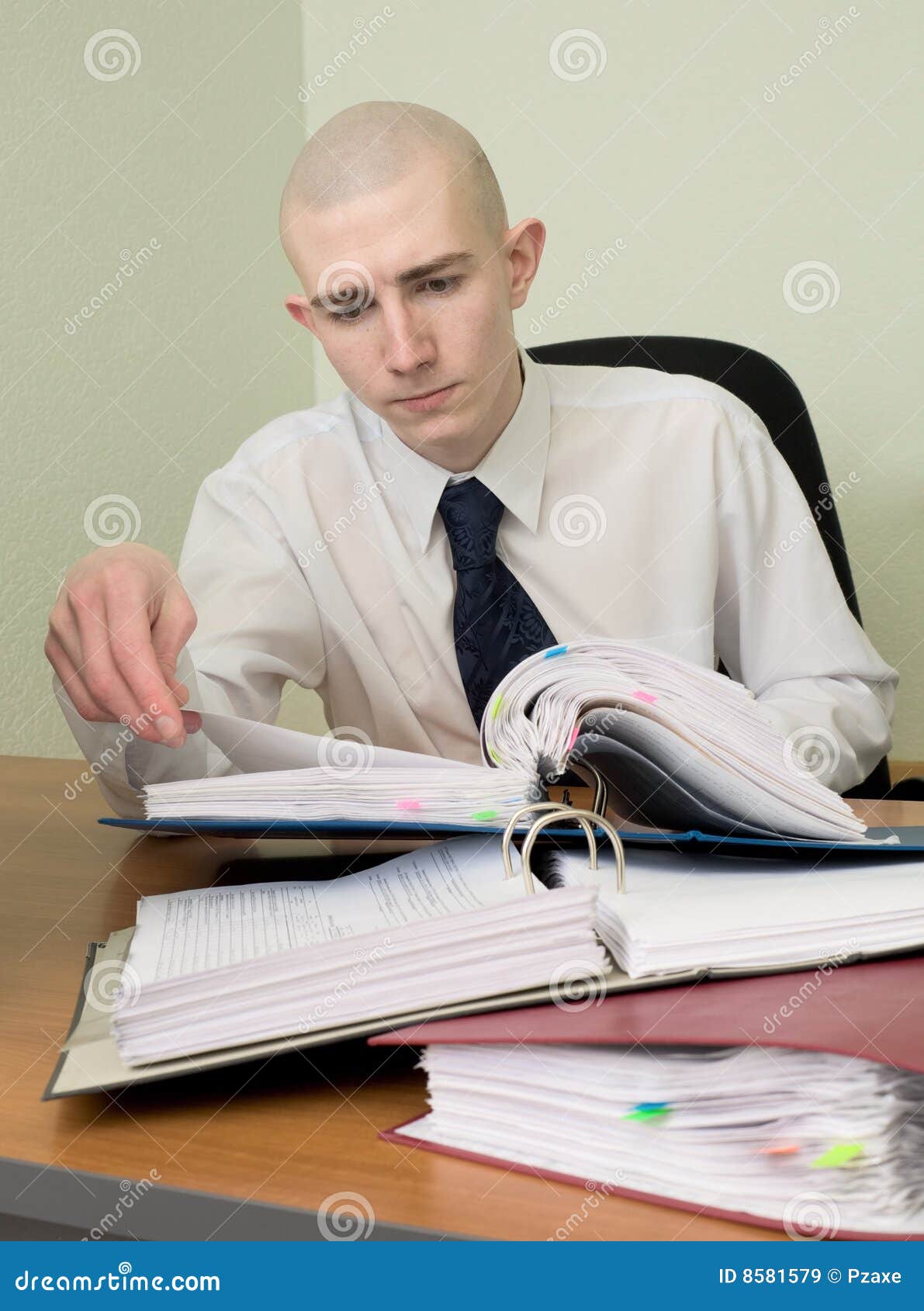 Bookkeeper on a Workplace at Office Stock Image - Image of boss ...