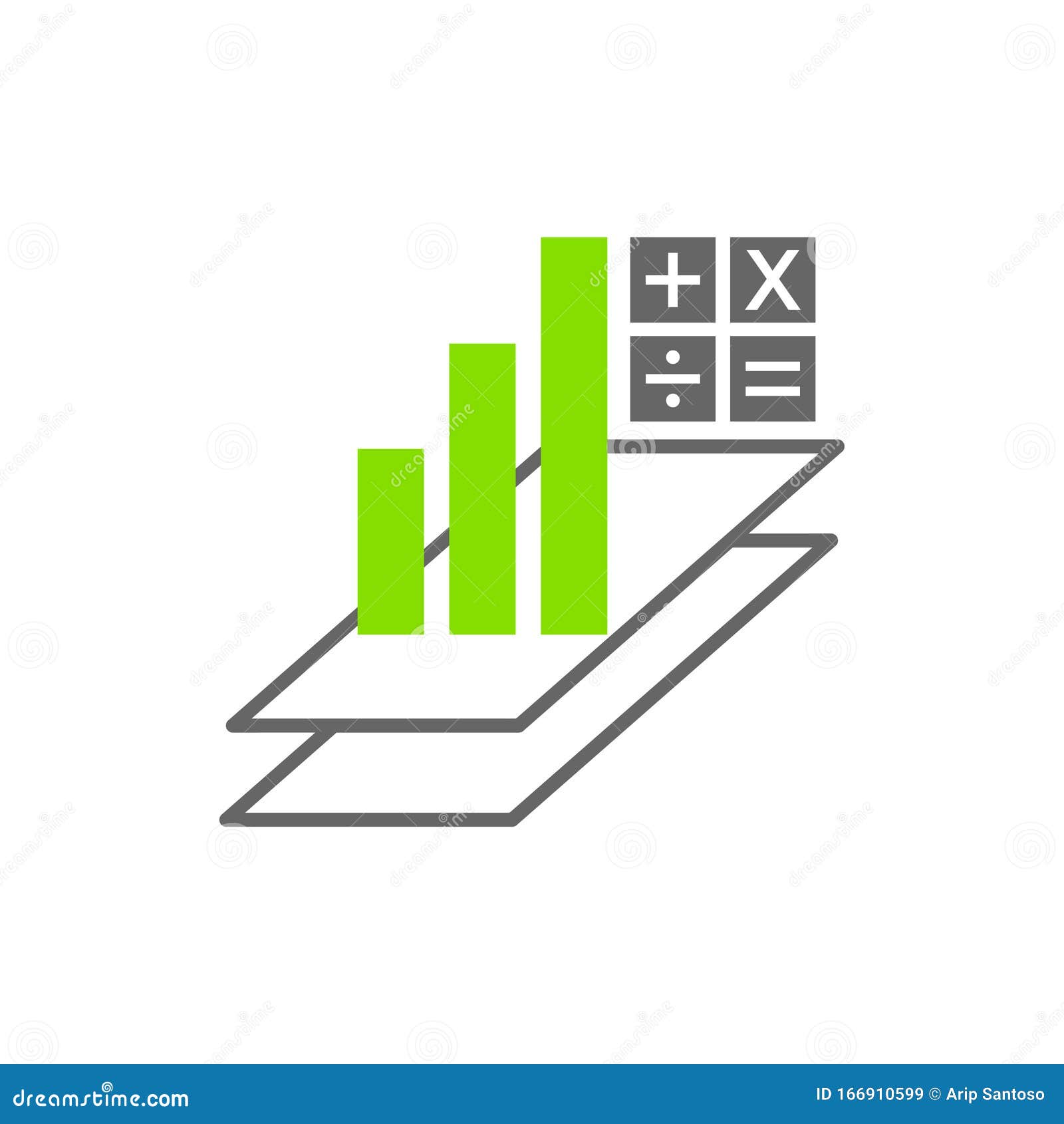 Bookkeeping Accounting Data Report Logo Design Vector Isolated Stock ...