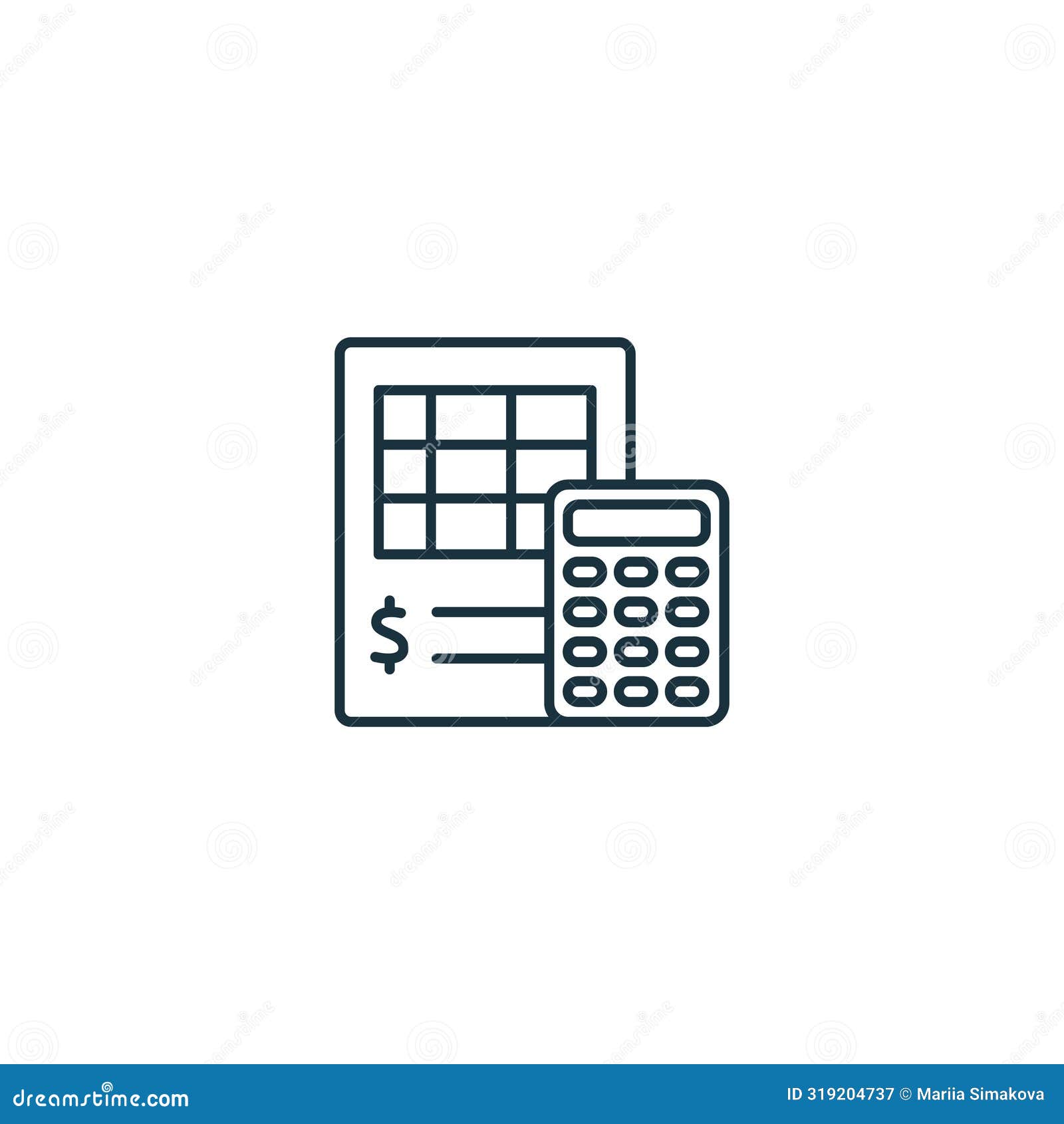 Bookkeeping Icon. Monochrome Simple Virtual Assistant Icon for ...
