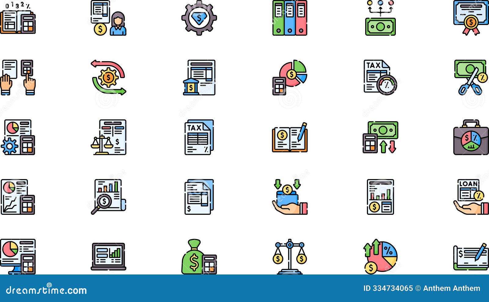 Bookkeeping Icons High-Quality Vector Icons Collection with Editable ...