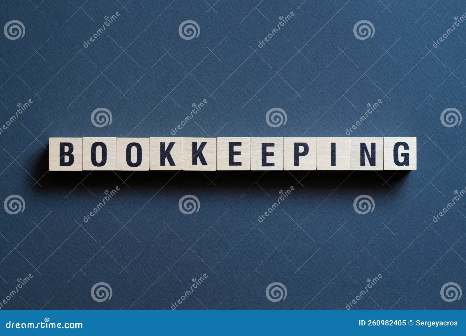Bookkeeping - Word Concept on Cubes Stock Image - Image of commercial ...