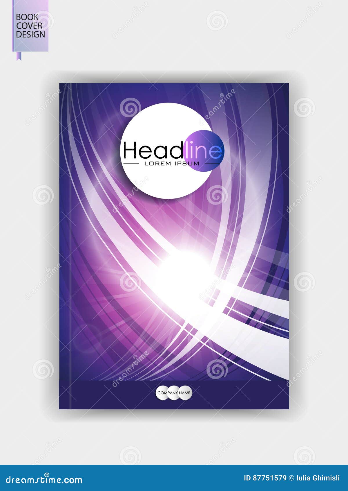 Booklet cover design in A4 stock vector. Illustration of design - 87751579