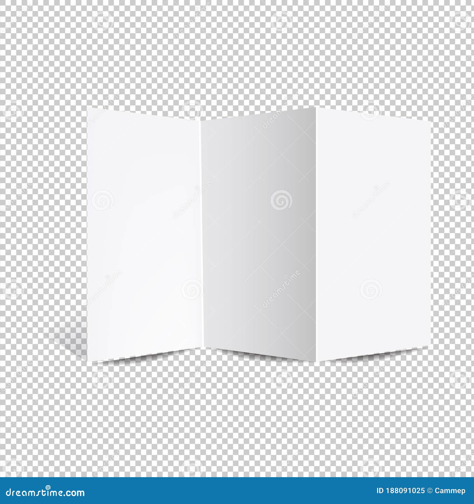 Booklet Mockup Isolated Transparent Background Stock Vector ...
