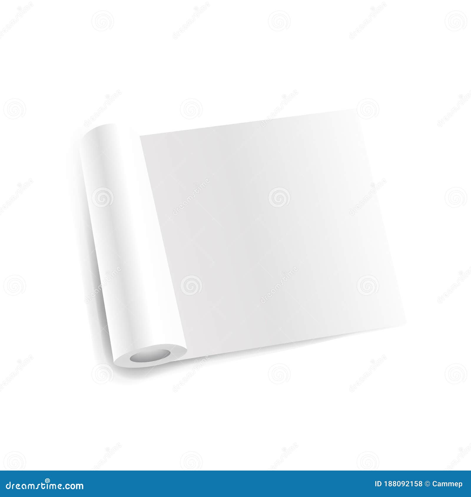Booklet Template Mockup Isolated White Background Stock Vector ...
