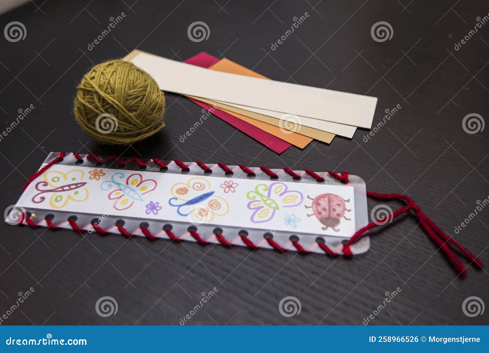 Bookmark for Books, Art and Handswork for Children with Woolen Threads ...
