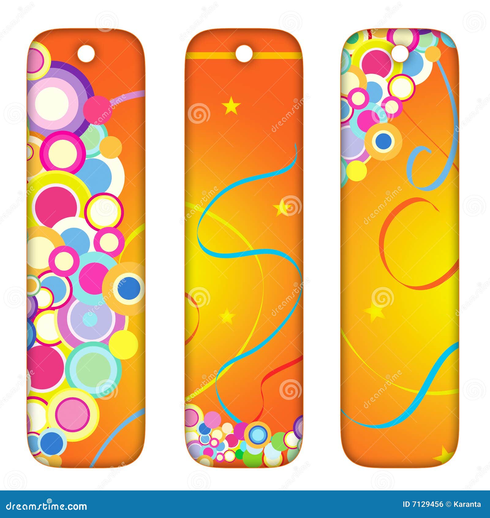 Bookmark Collection stock illustration. Illustration of abstract - 7129456